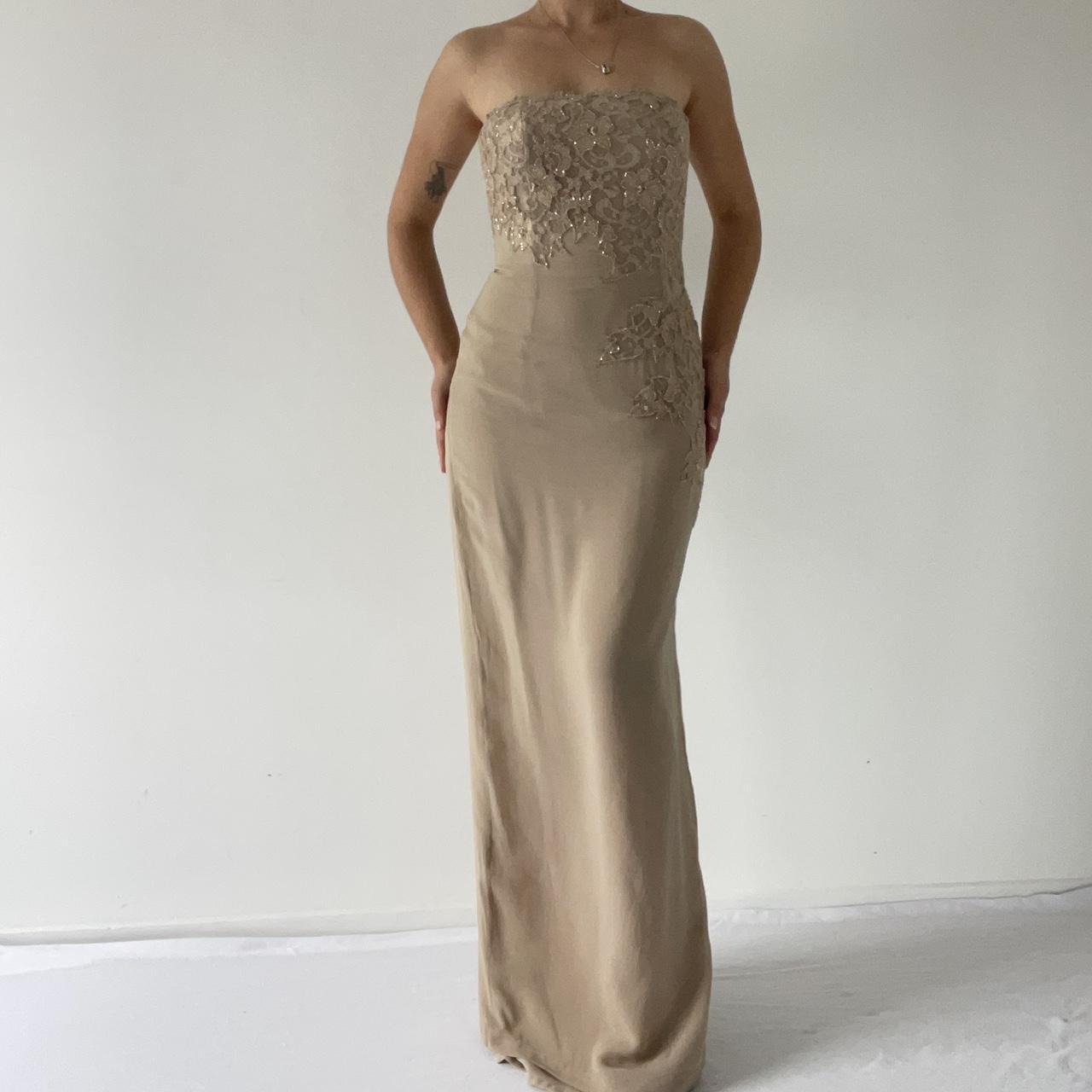 Absolutely insane vintage 90s ball/prom/evening maxi... - Depop