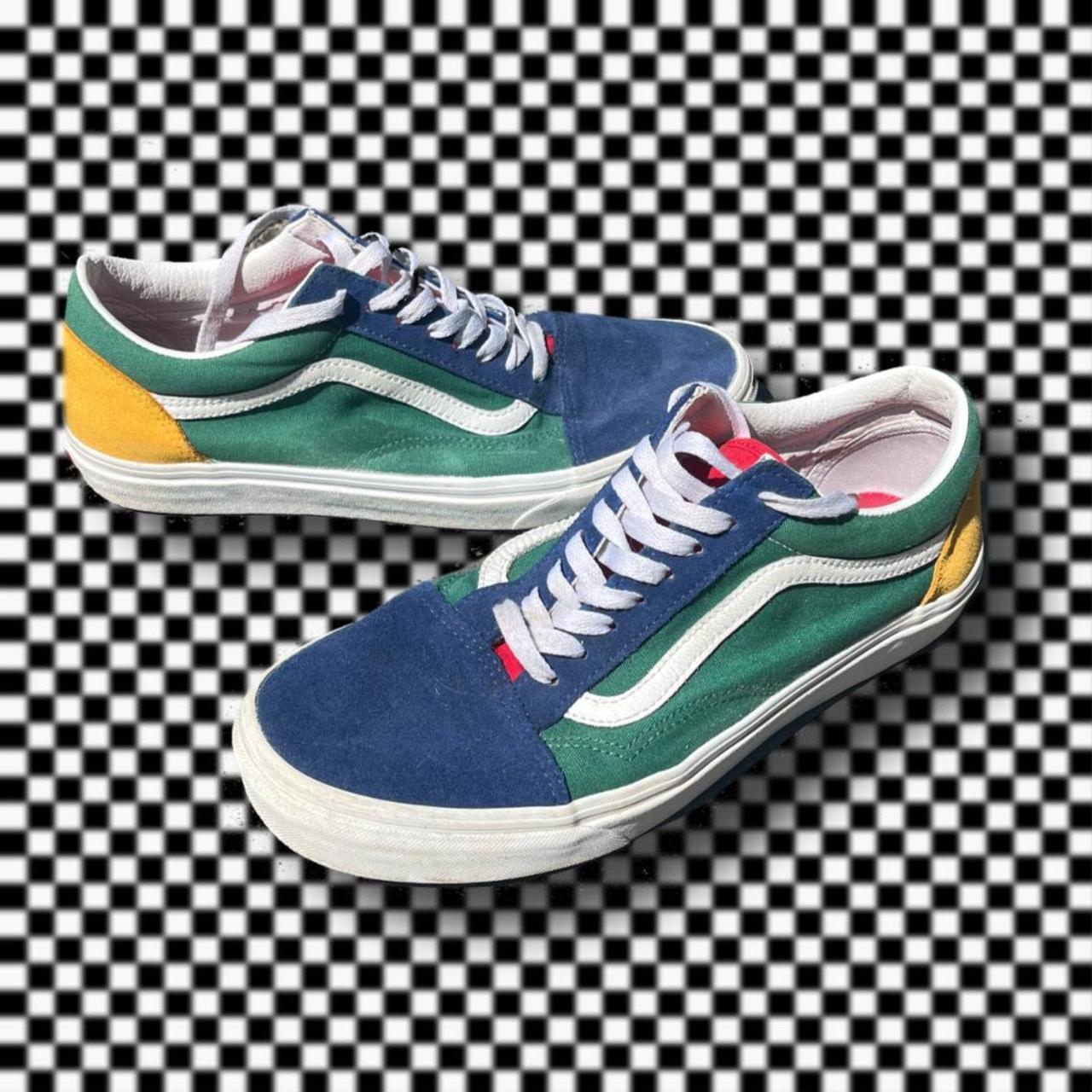 🌈Vans Yacht Club multi-colour Old Skool🌈 9/10... - Depop