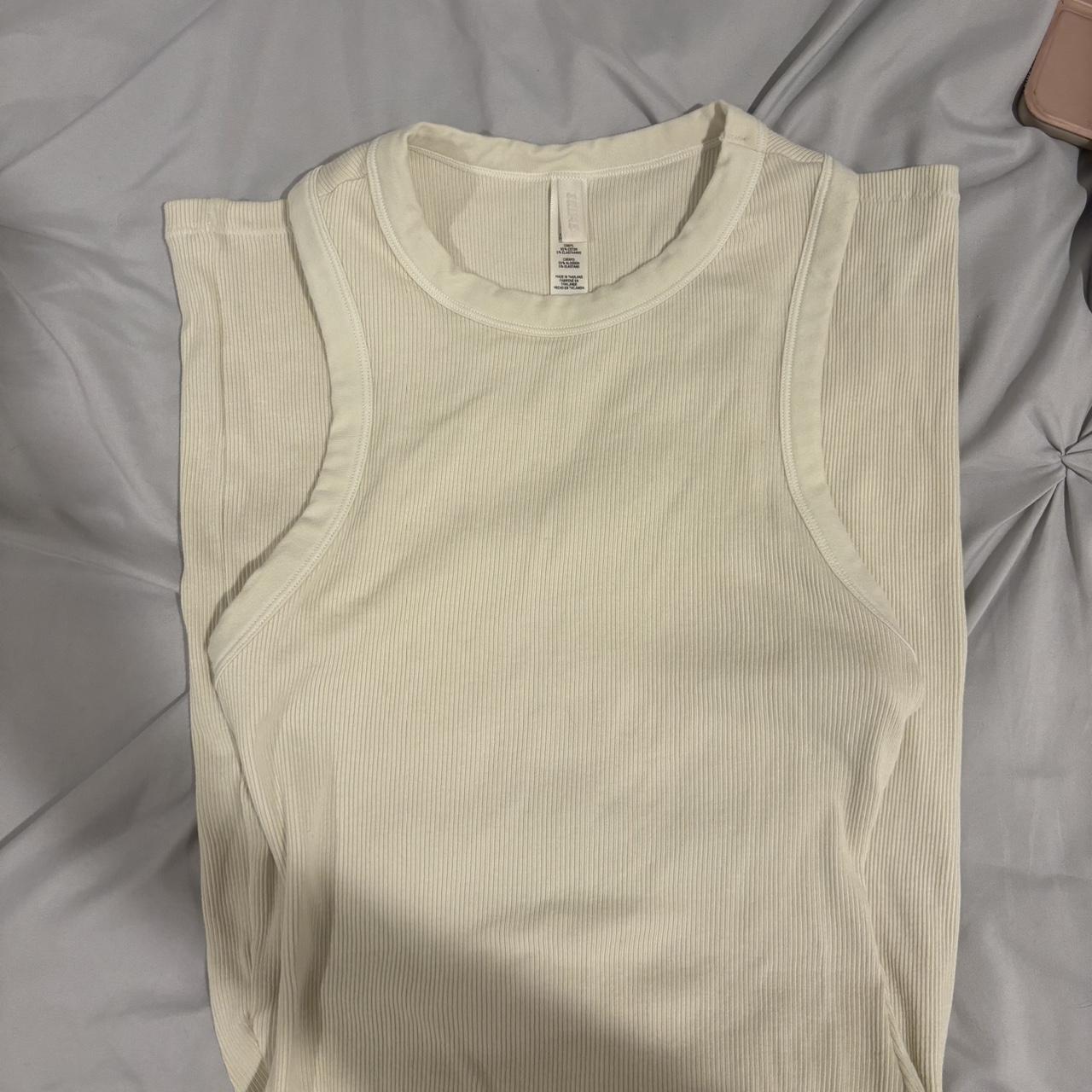 Skims cream ribbed halter neck dress So cute!... - Depop