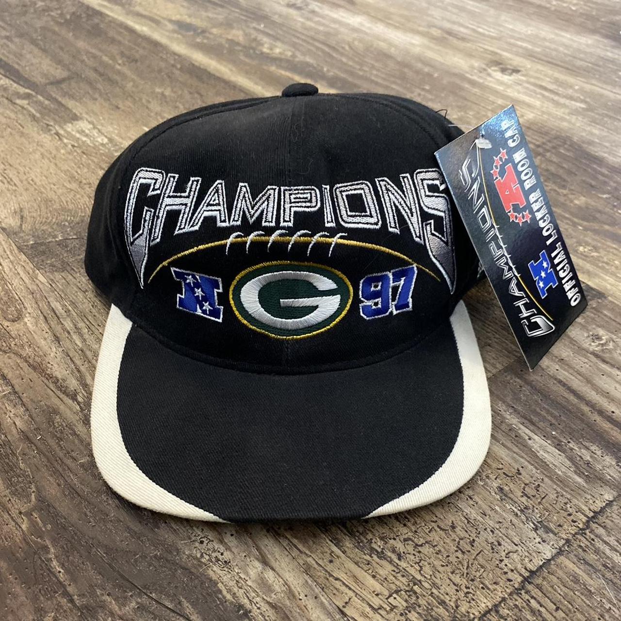 Vintage Green Bay Packers 1997 NFC Champions Hat... - Depop