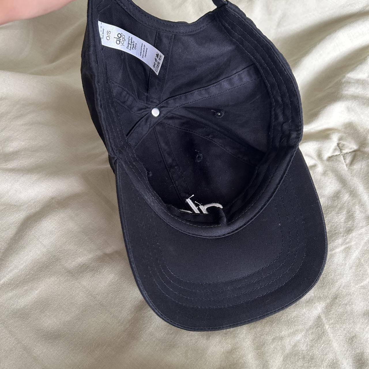 alo yoga black off duty cap worn a few times... - Depop