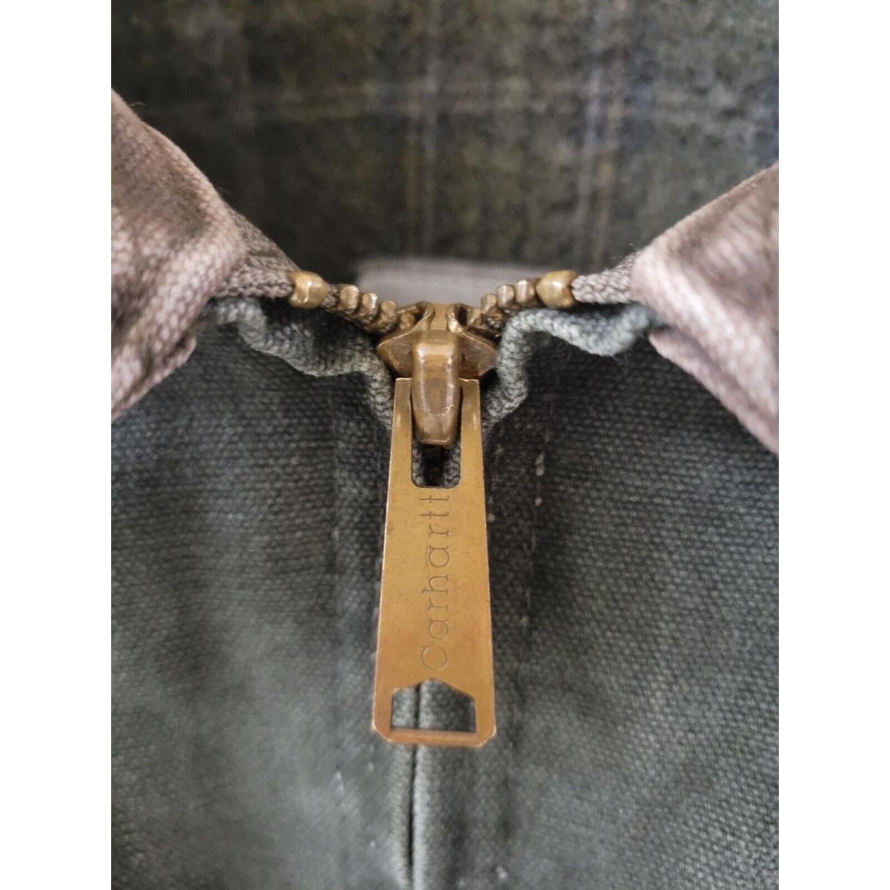 VTG Carhartt J97 Detroit Jacket Distress MOS Moss... - Depop