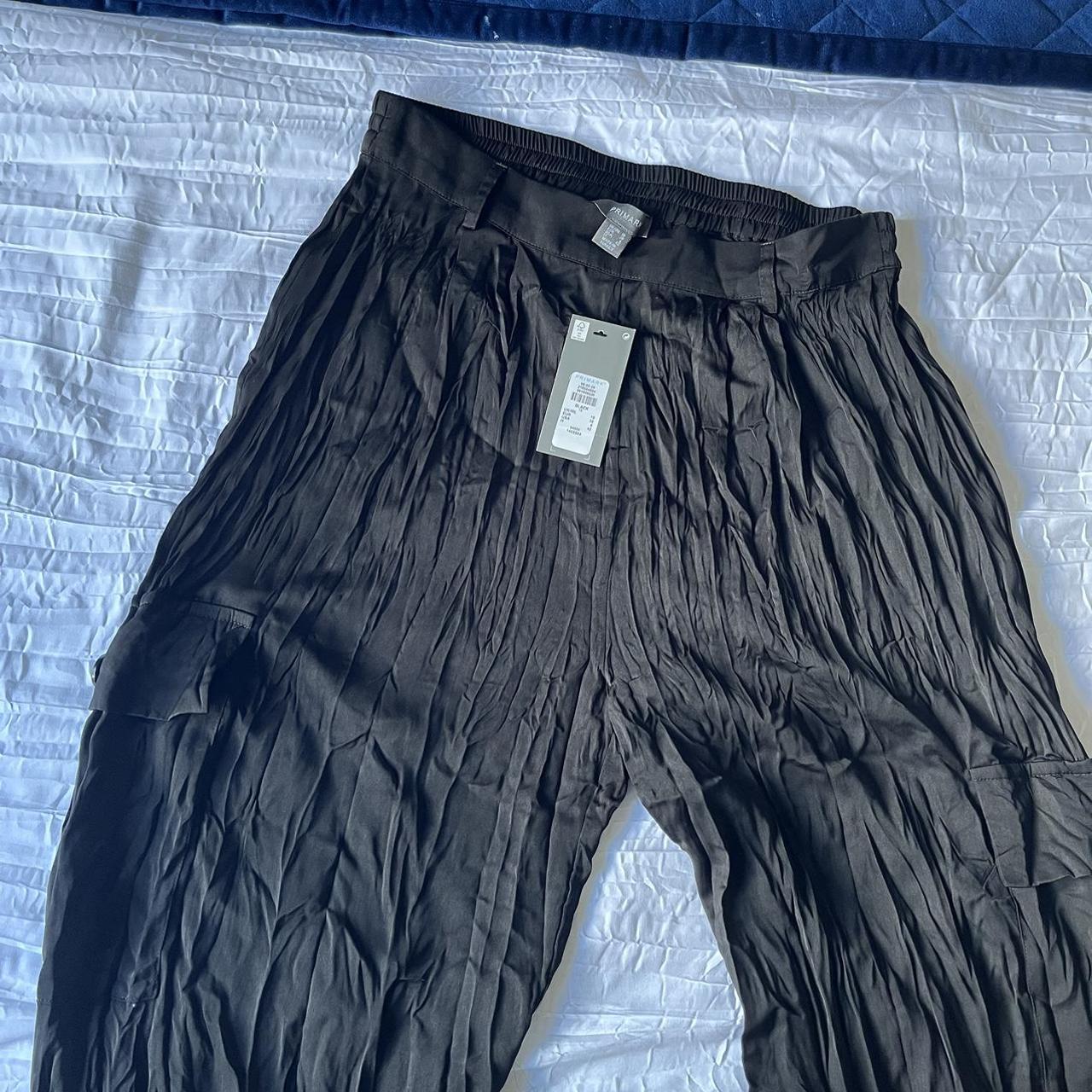 Satin combat cargo trousers size 10 brand new - Depop