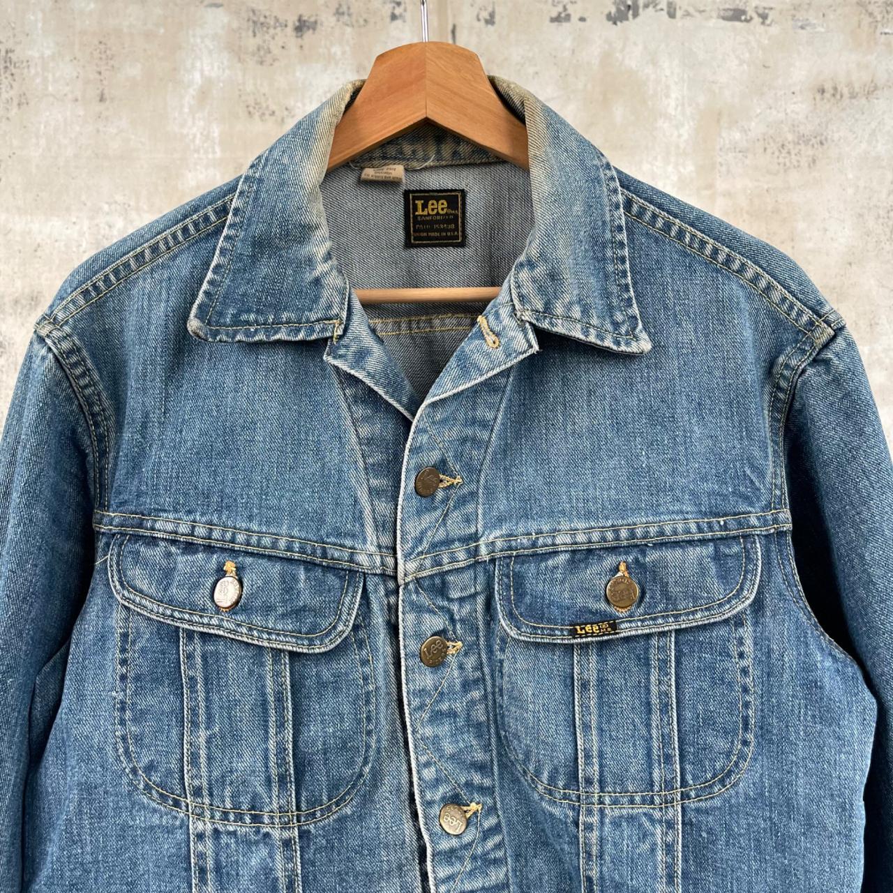 Vintage 70s Lee Denim Jacket Cropped trucker... - Depop