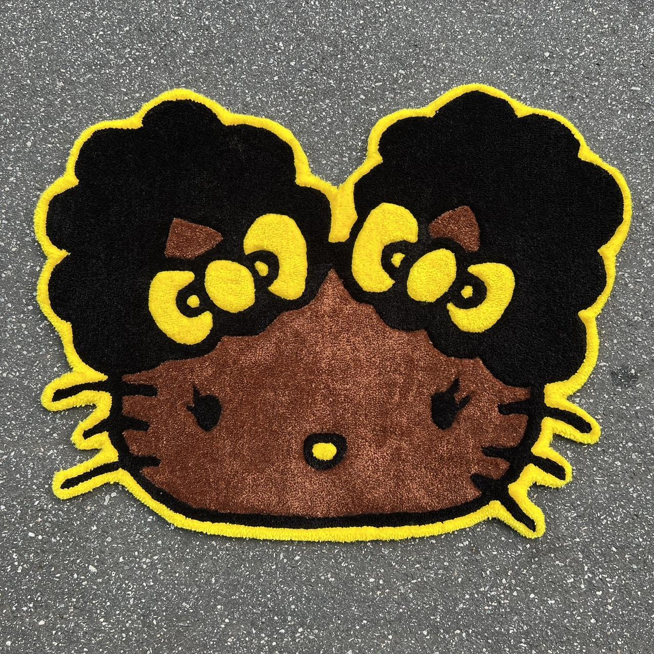 Handmade hello kitty rug tufted with love by... - Depop