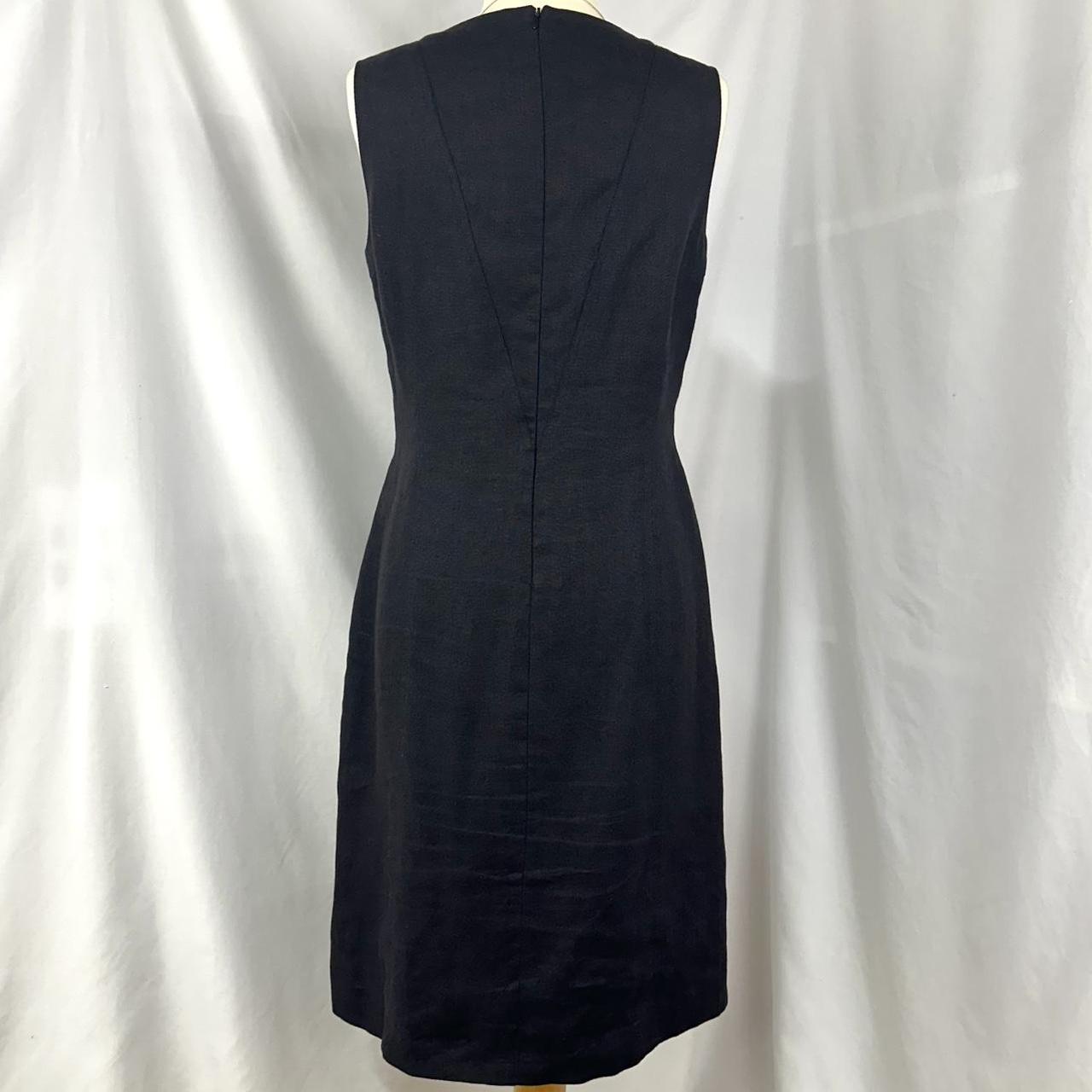 talbots black irish linen 100% linen lined black... | Depop