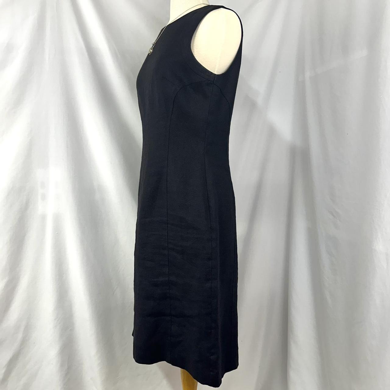 talbots black irish linen 100% linen lined black... | Depop