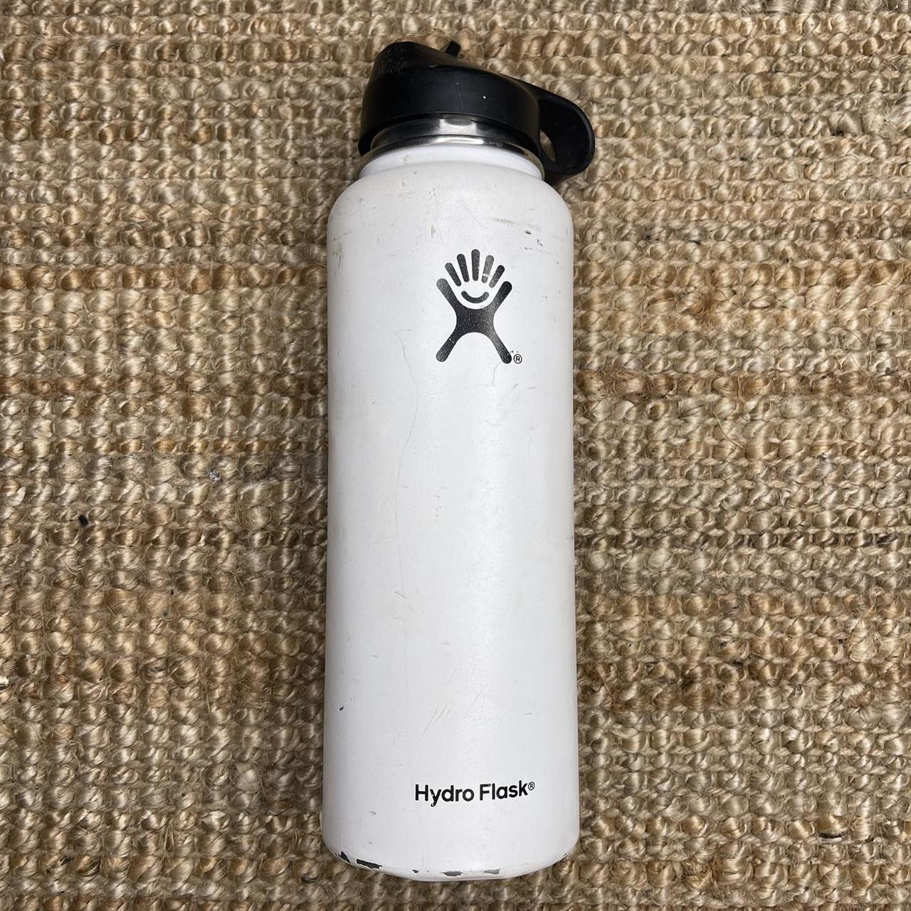 HYDRO FLASK - white 40oz stainless steel water... - Depop