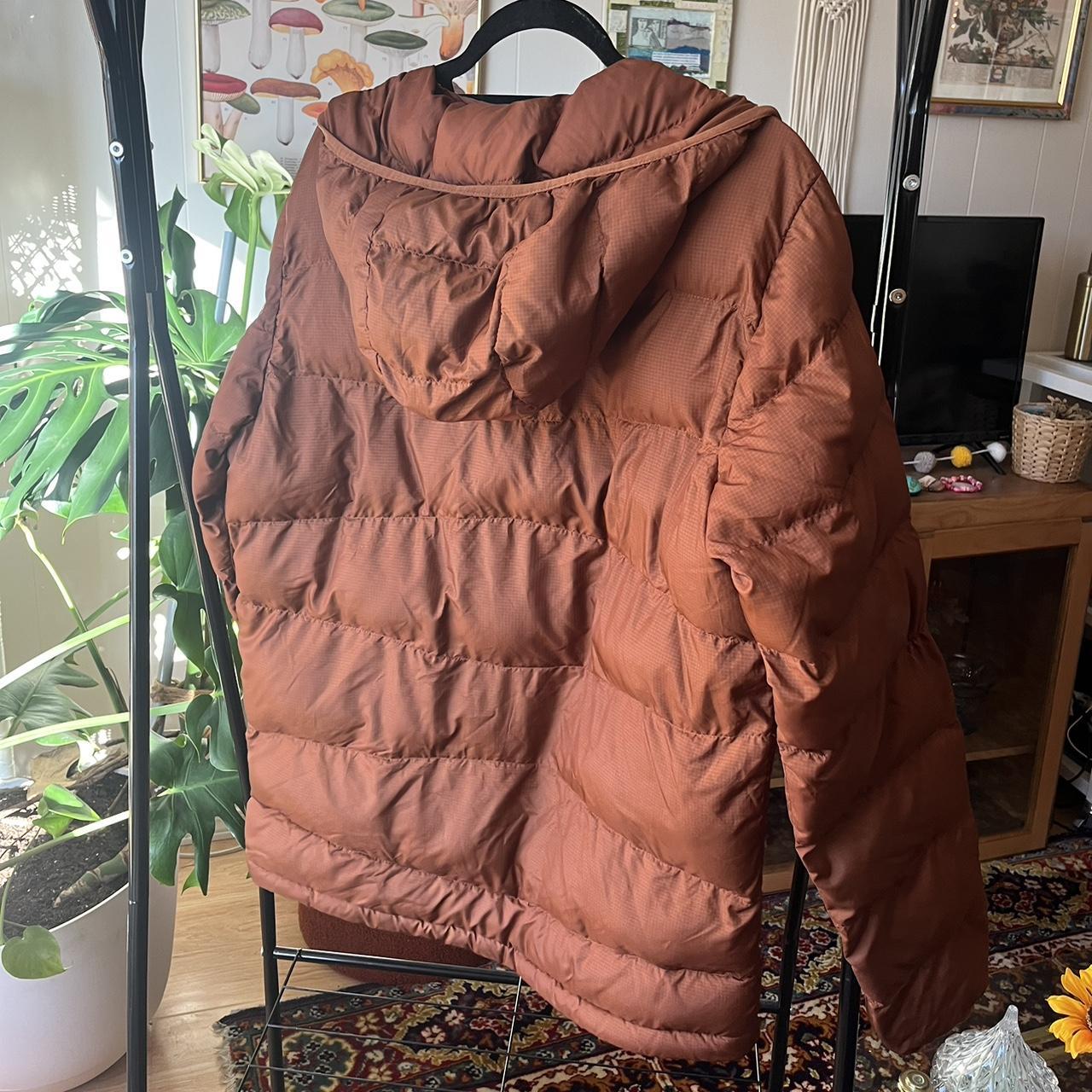 Columbia brown puffer jacket with hood Men’s size... - Depop