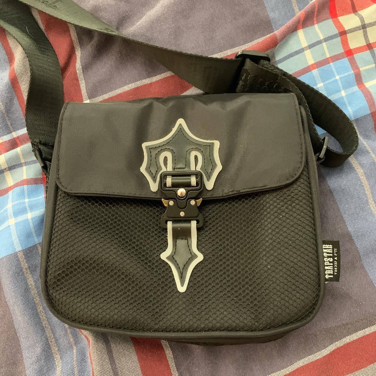 Trap star messenger bag black Condition: like new,... - Depop
