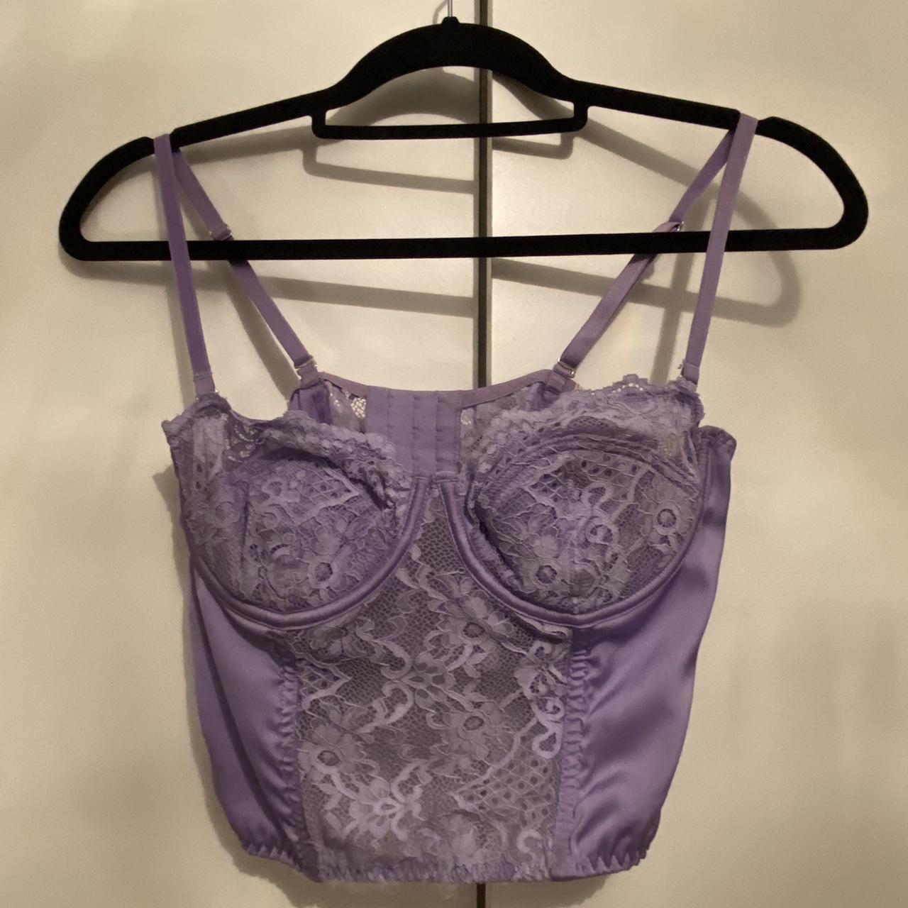 Urban Outfitters Purple Corset Top - Size L - Has... - Depop