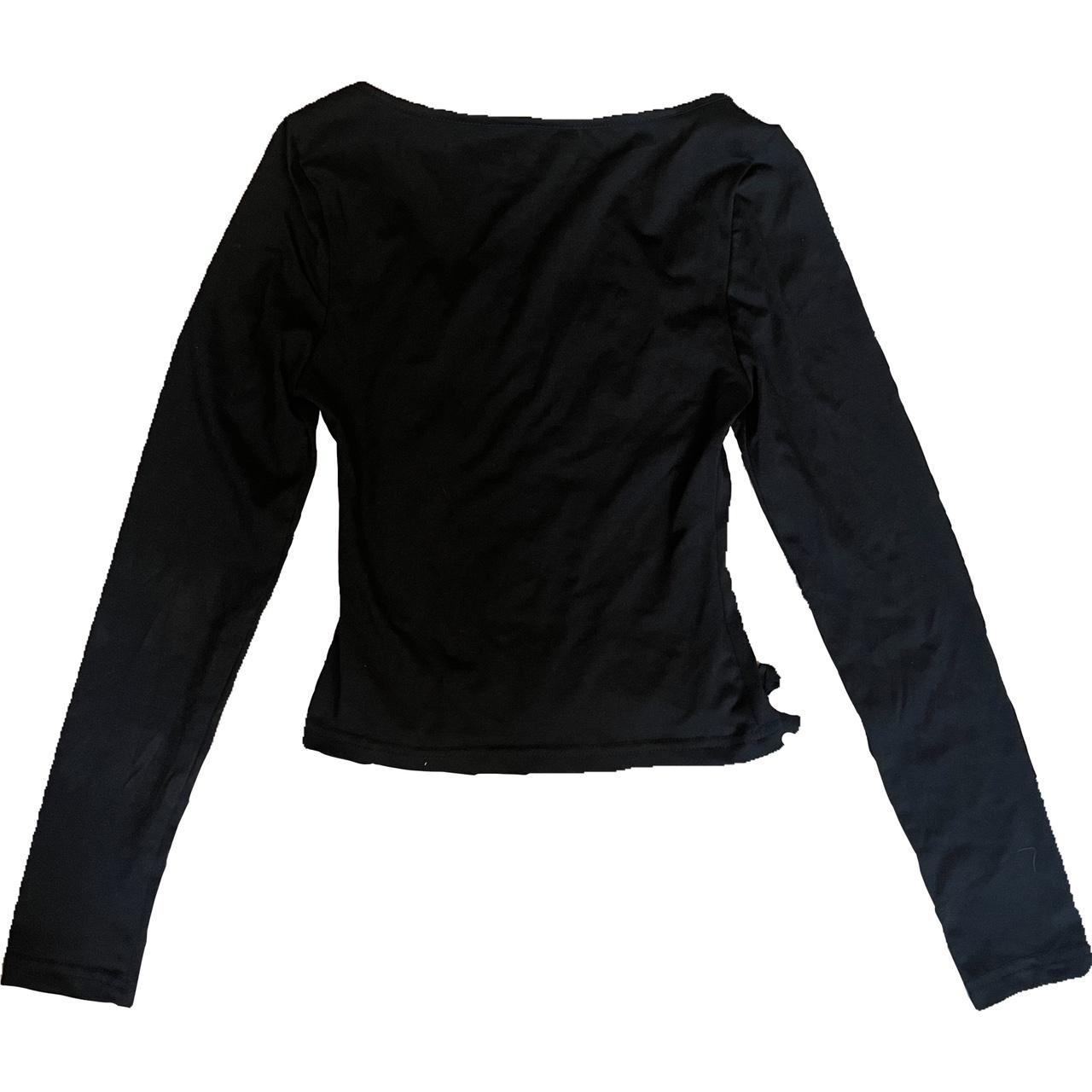 BLACK CUTOUT TOP🧚🏾 a cute revealing top with rips and... - Depop