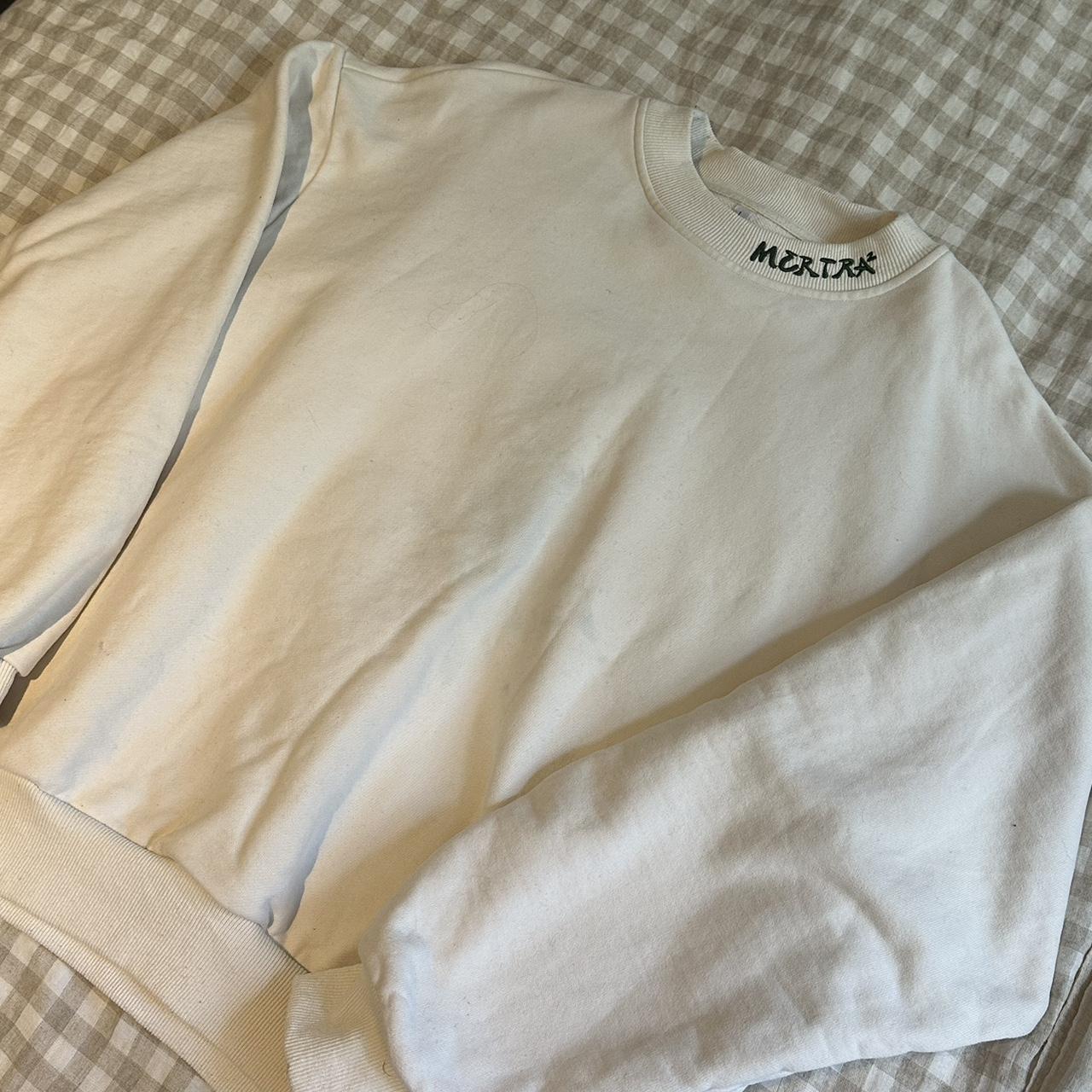 Merta Merta crew neck jumper Size L Sold out... - Depop