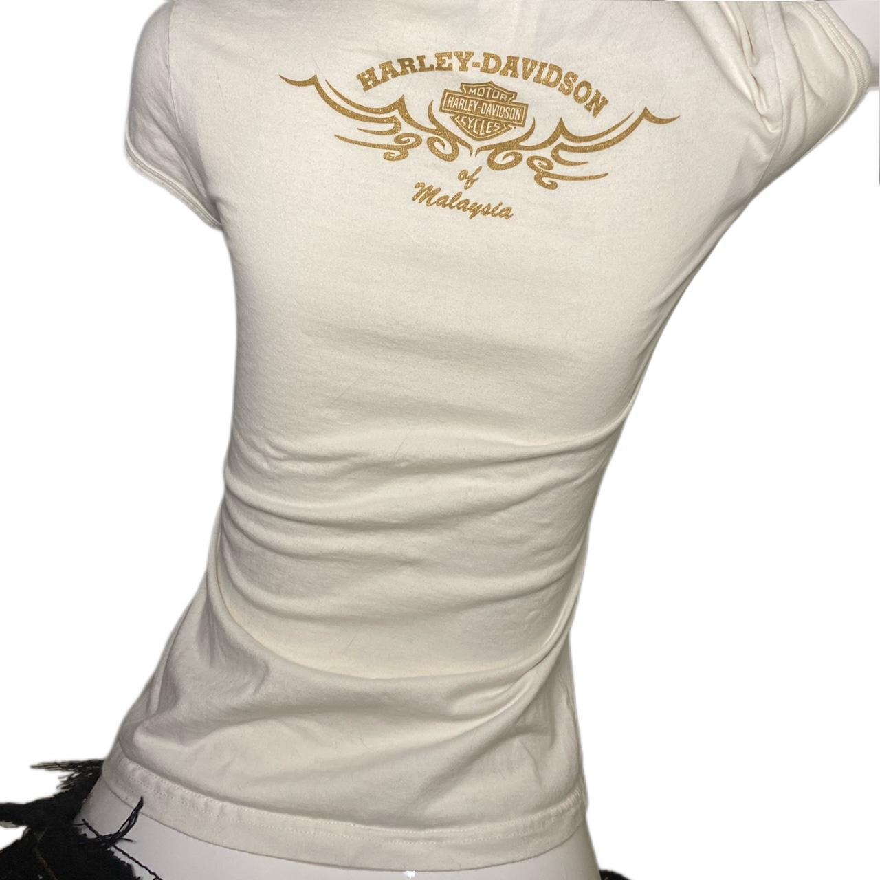 Harley Davidson Baby Tee Early 2000’s! Tramp stamp... - Depop