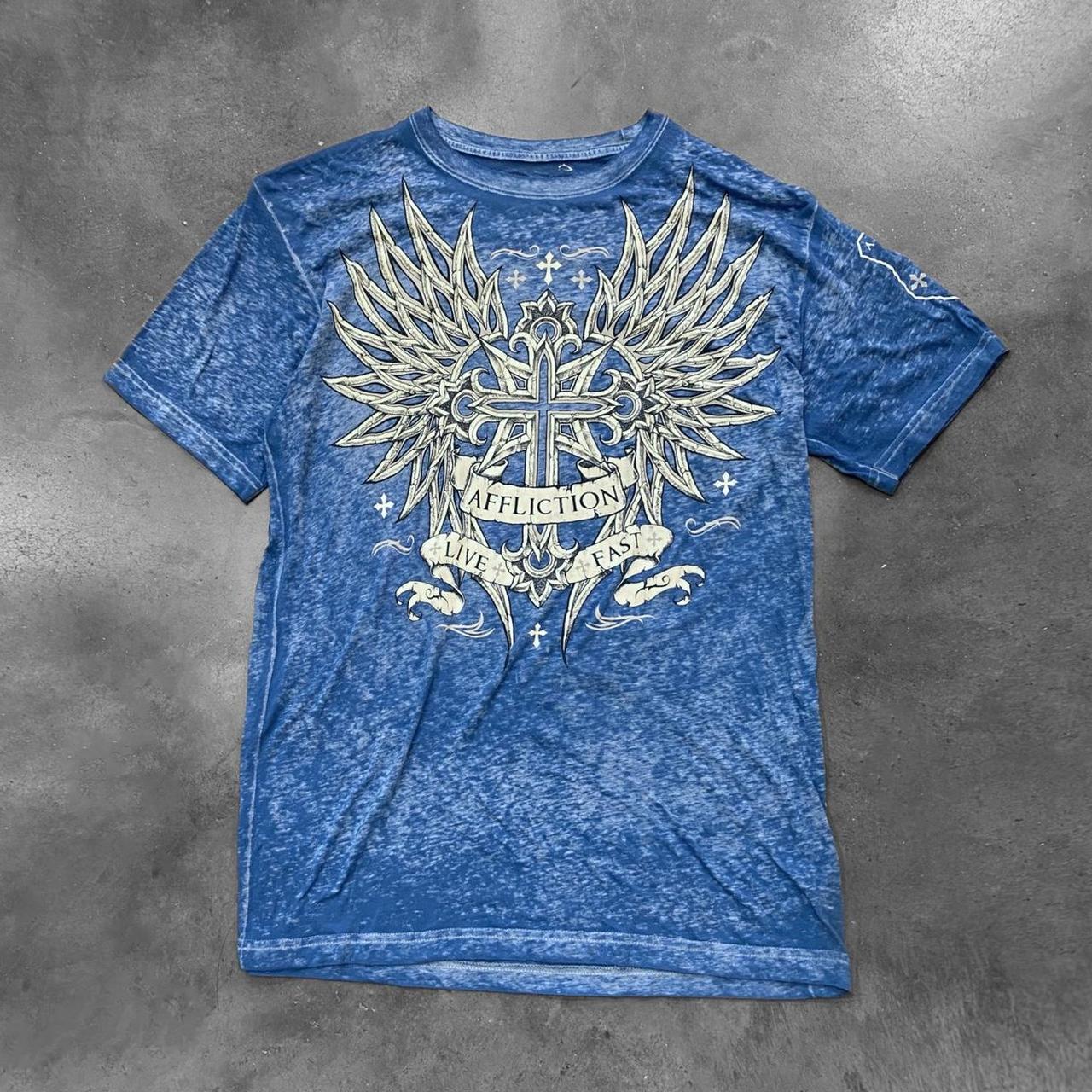Affliction Graphic T-Shirt Early 2000’s! Super sick... - Depop