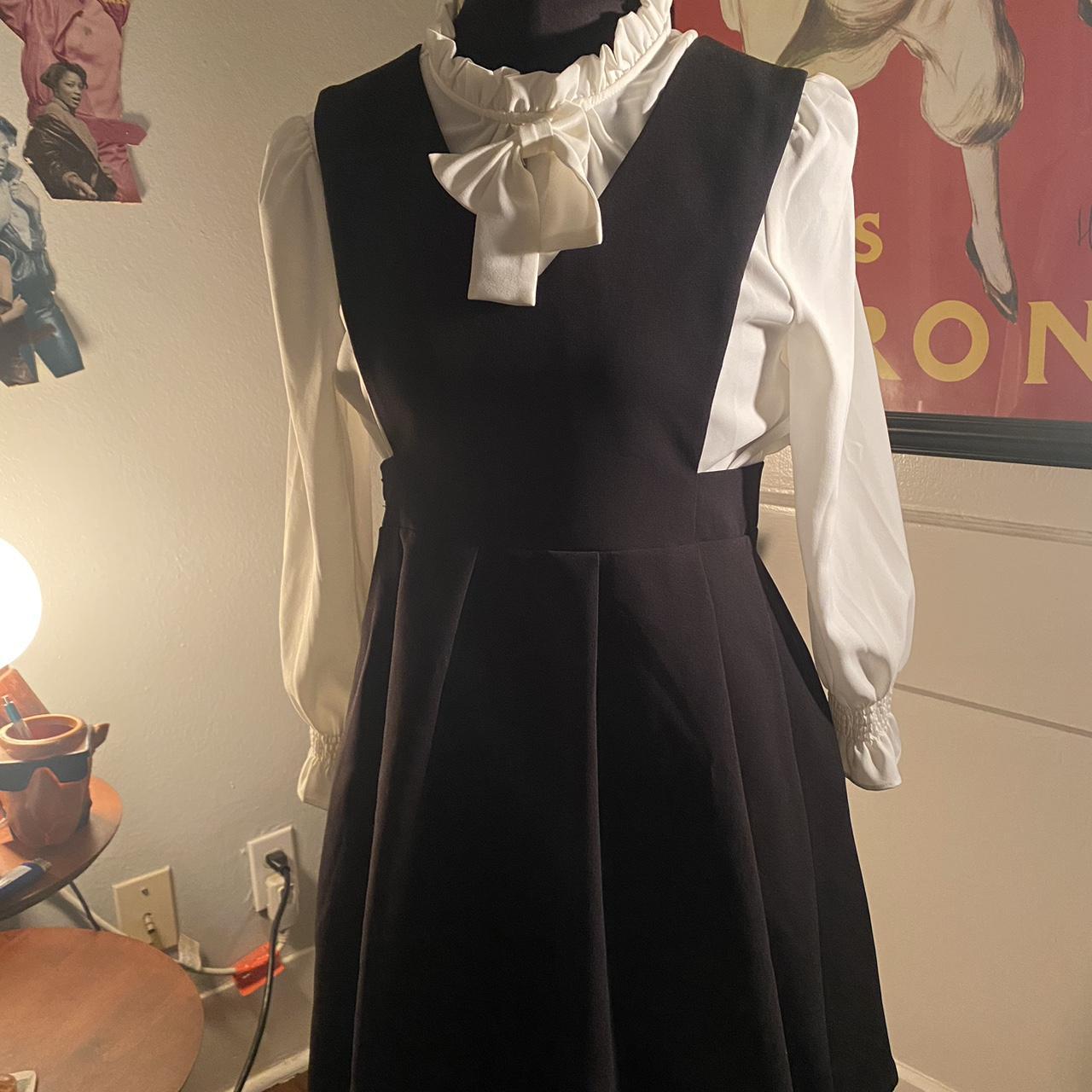 MIU MIU schoolgirl chic uniform layered two in one... - Depop