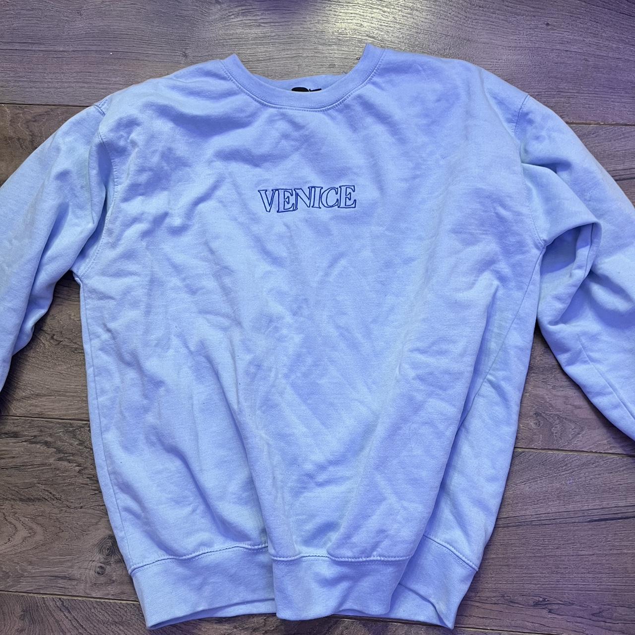 pretty little thing light blue venice embroidered... - Depop