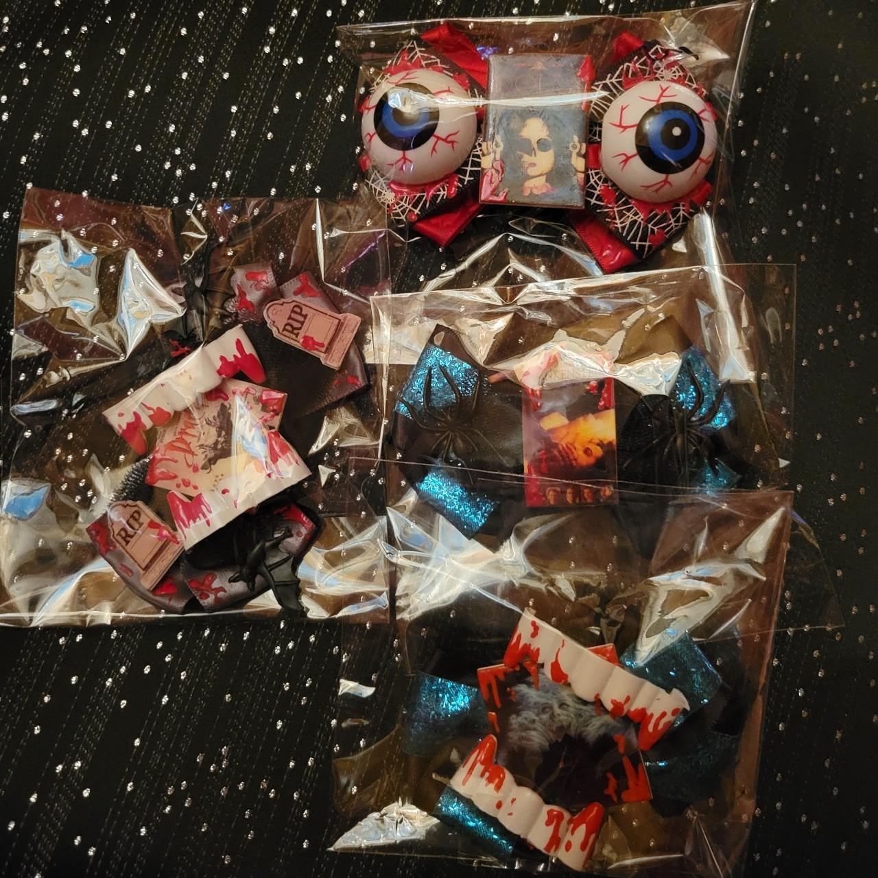 Used once handmade horror hair clips for a few... - Depop