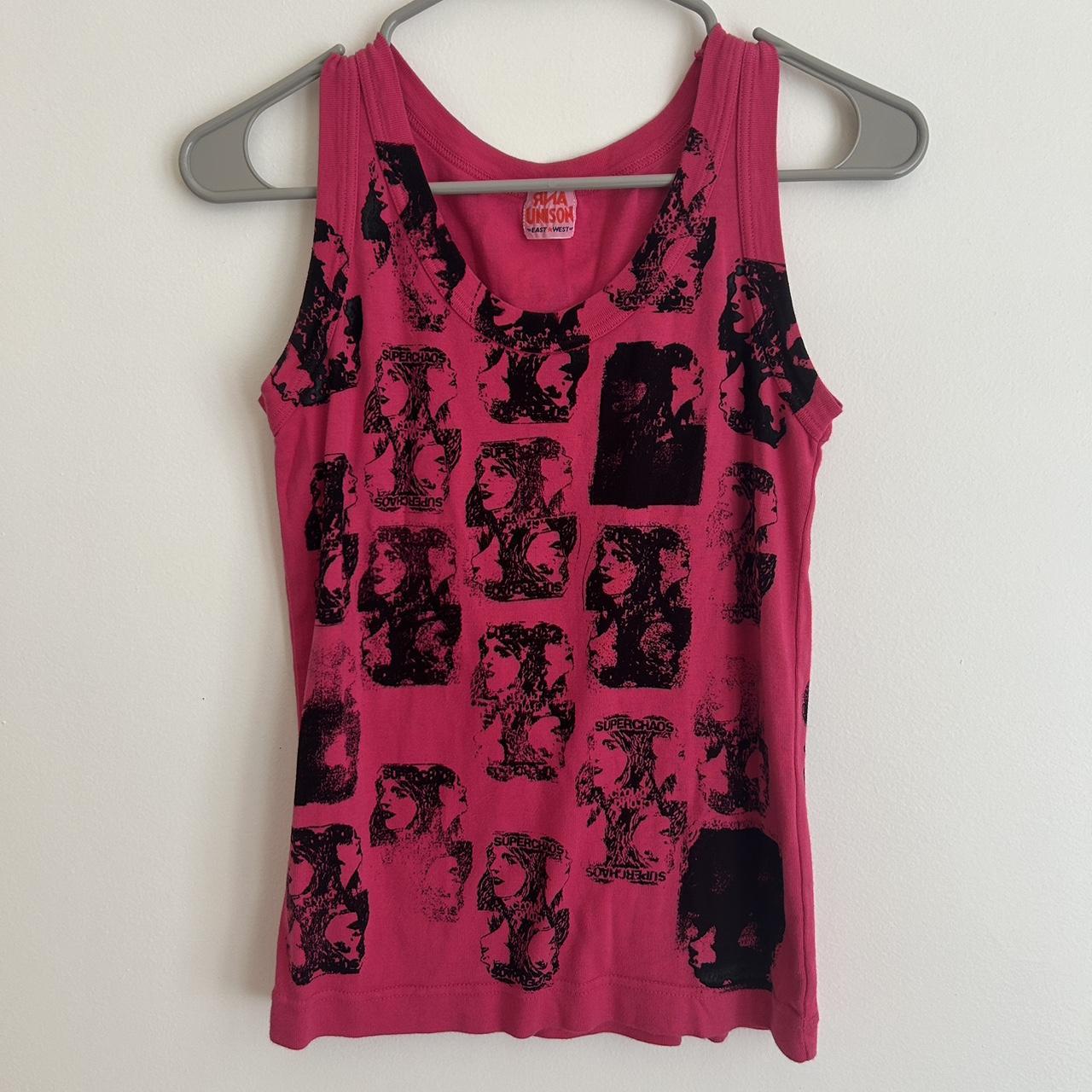 RNA Unison pink graphic tank. Really cool graphic... - Depop