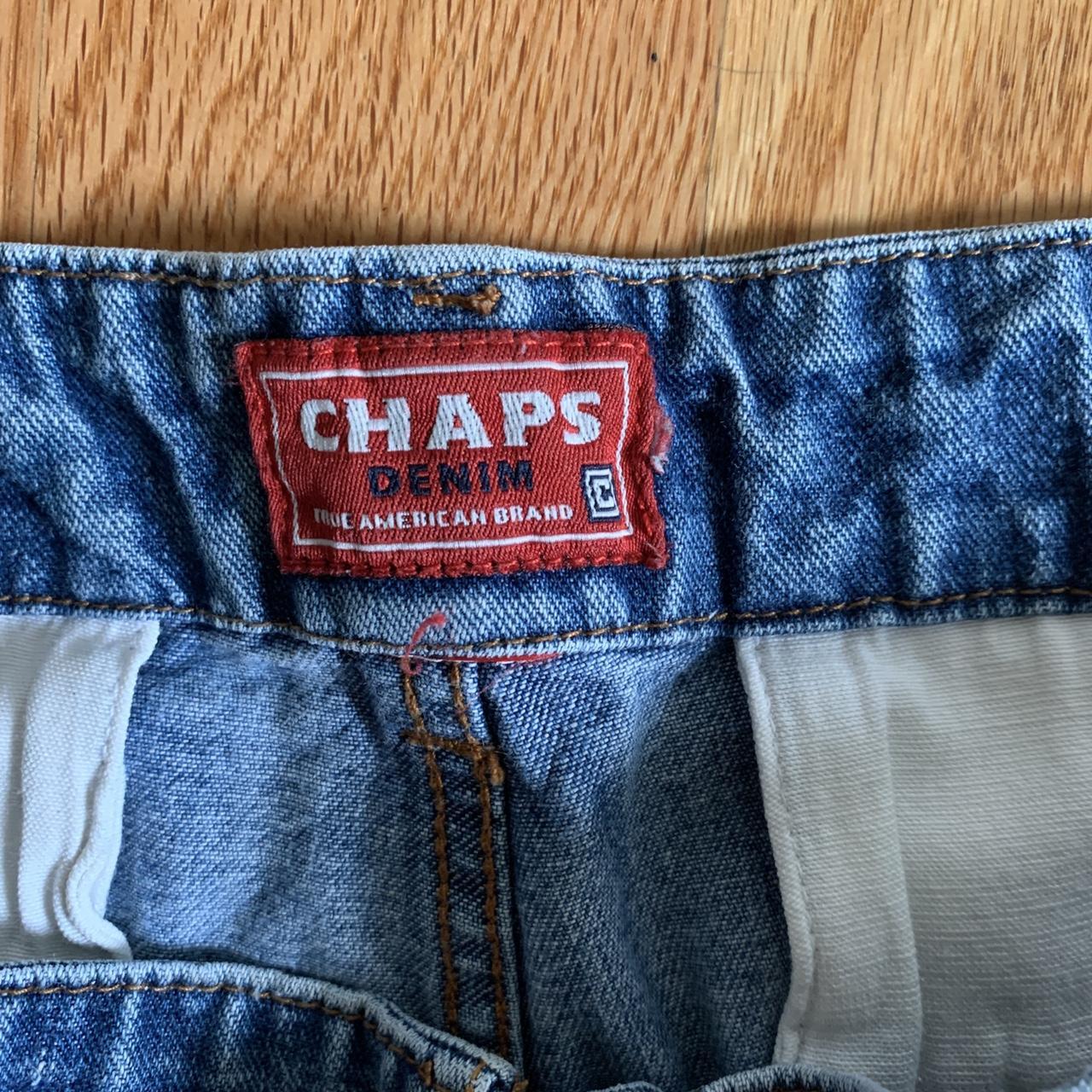 Chaps Men's Blue and Navy Shorts | Depop