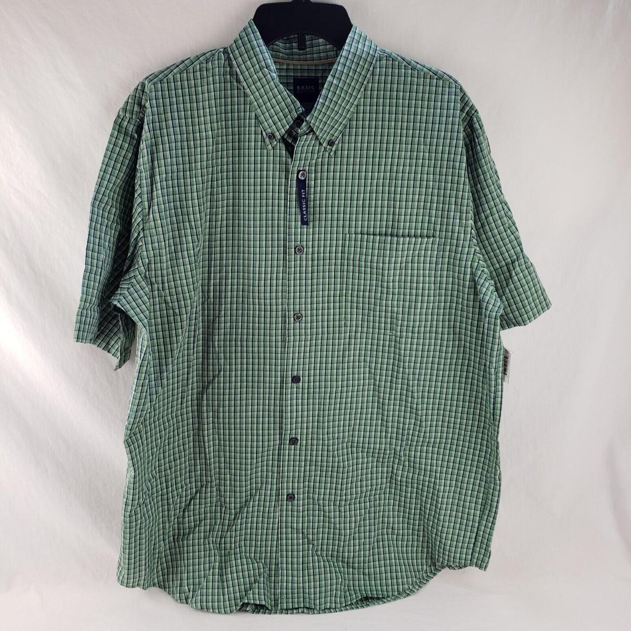 Basic Editions Men's Green Shirt | Depop
