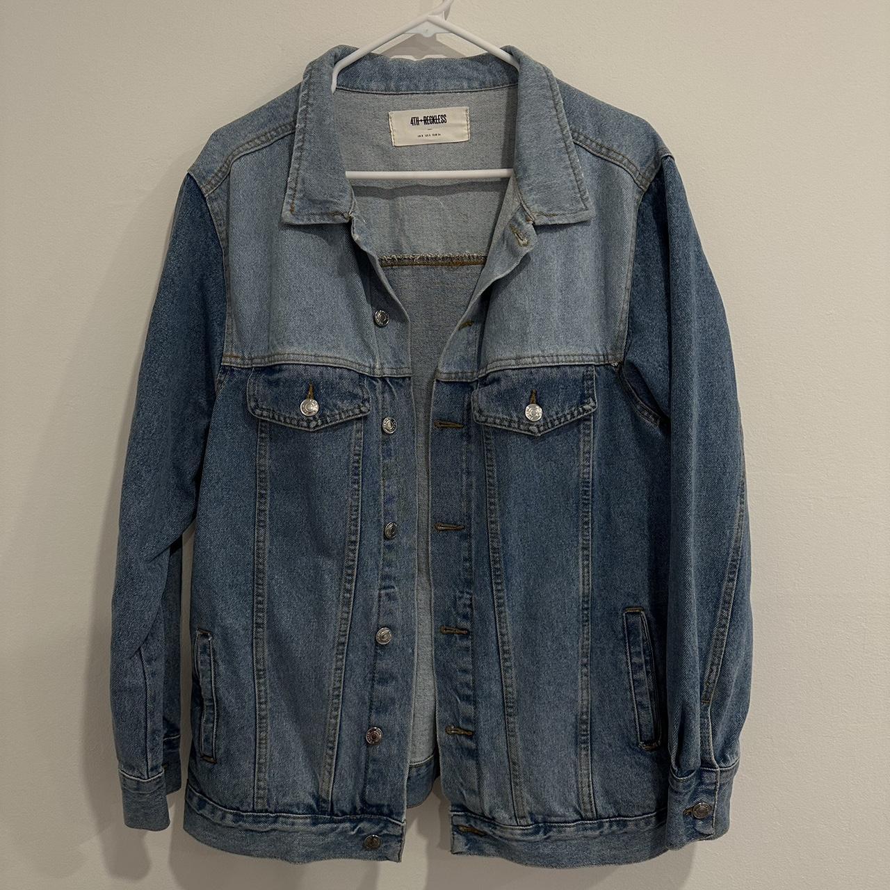 4th & reckless two tone jean jacket - Depop