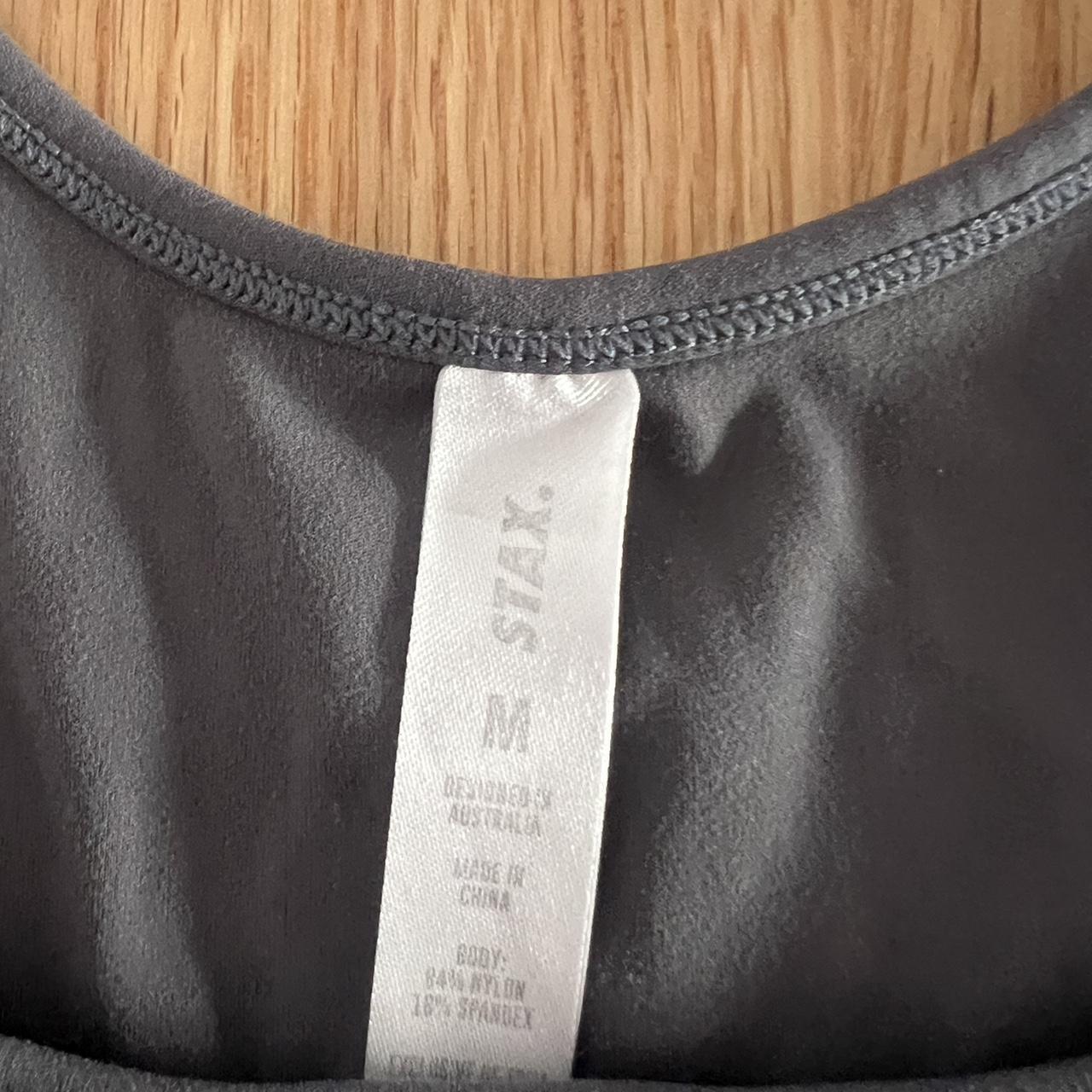 STAX Activewear Tank Bundle Dark grey and baby pink... - Depop