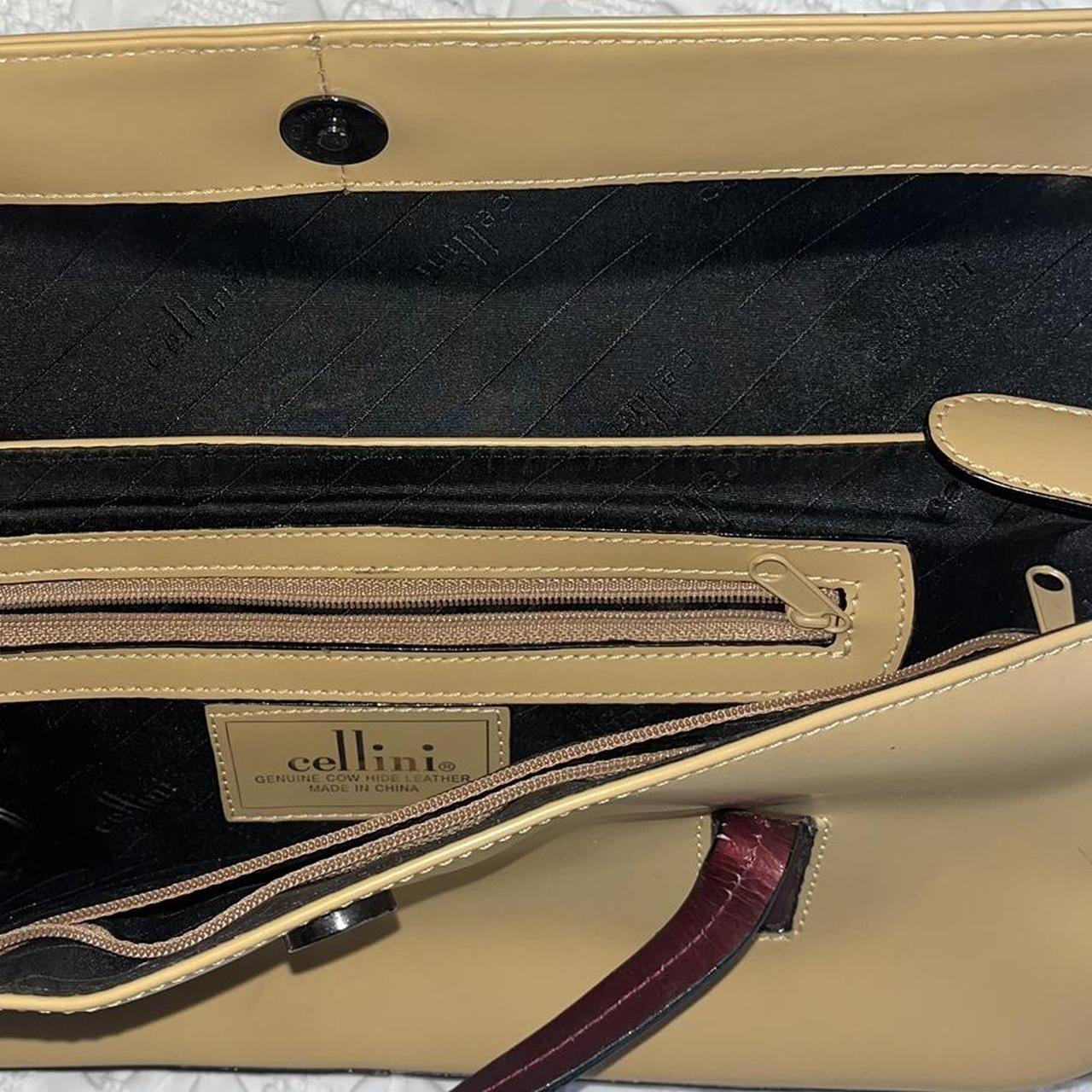 retro Cellini mini baguette handbag! beige &... - Depop