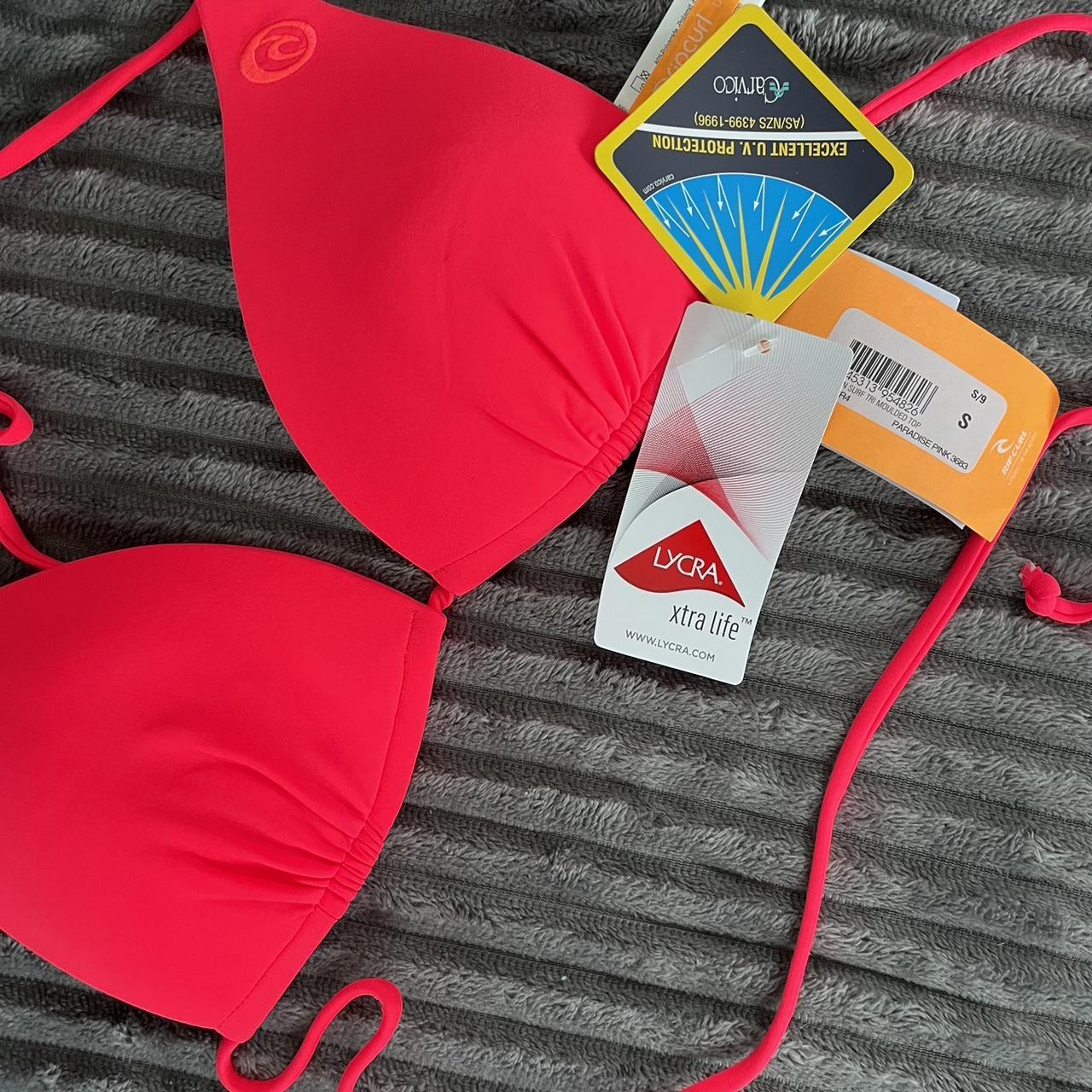 Rip curl bikini top - coral Brand new with tags Size S - Depop