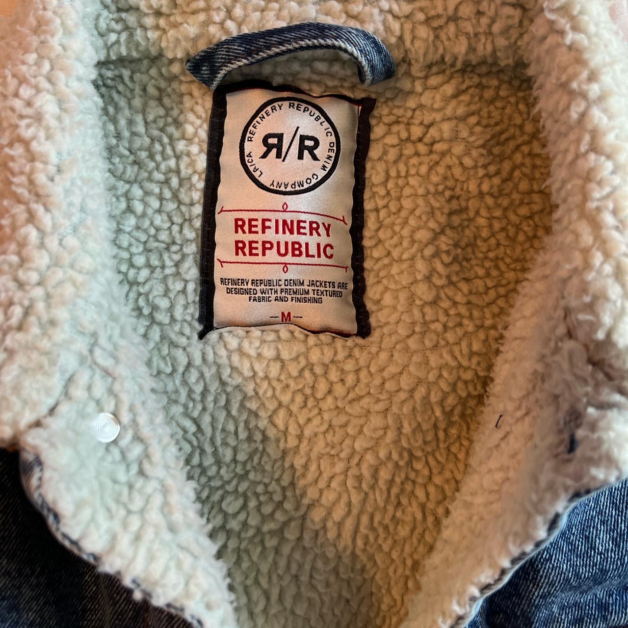 Refinery Republic mens sherpa jacket in perfect... - Depop
