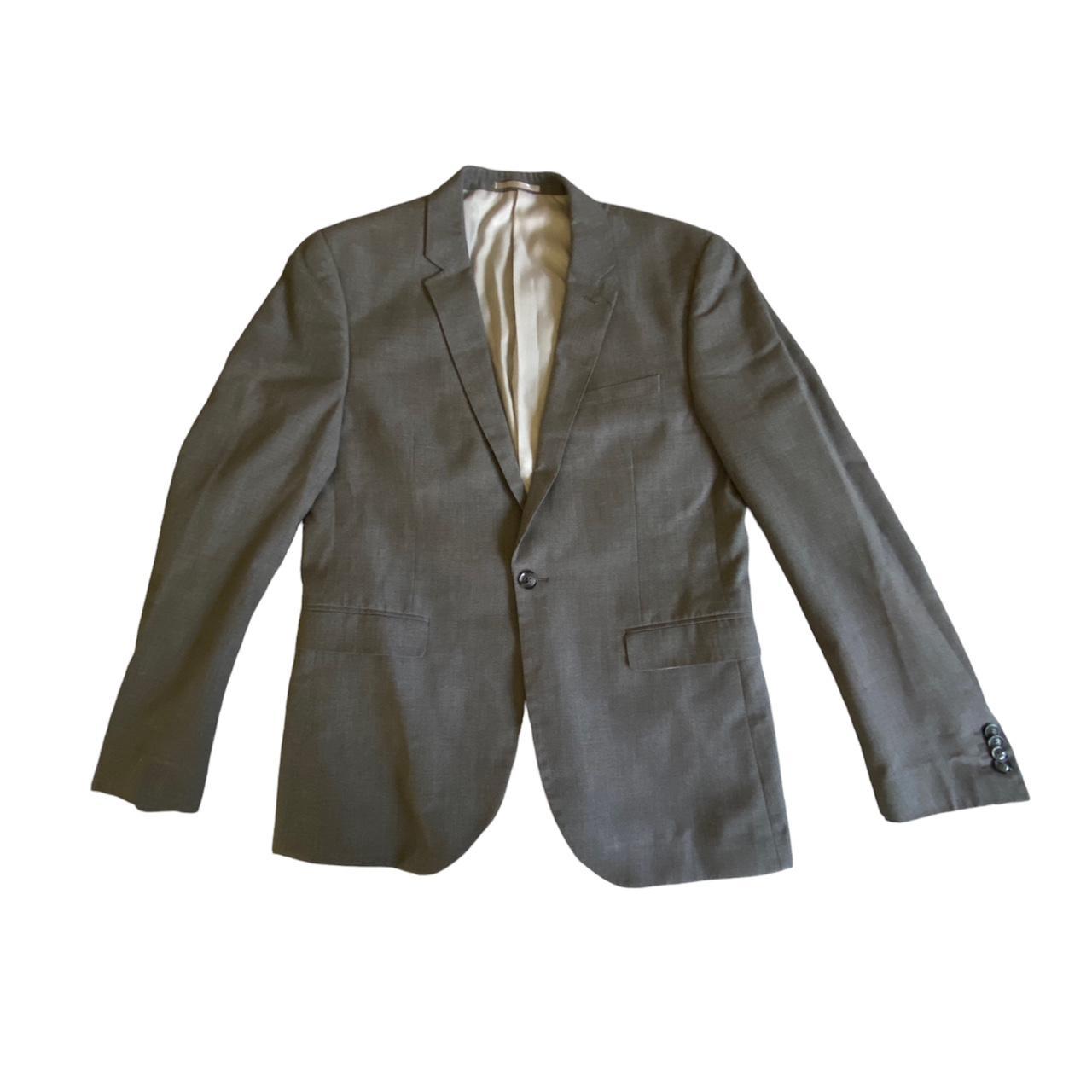 Topman Men's Grey Coat | Depop