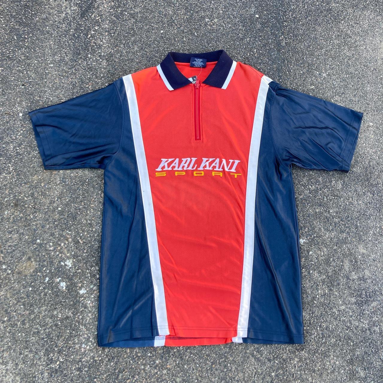 Vintage Karl Kani quarter zip Baggy fit Y2k... - Depop