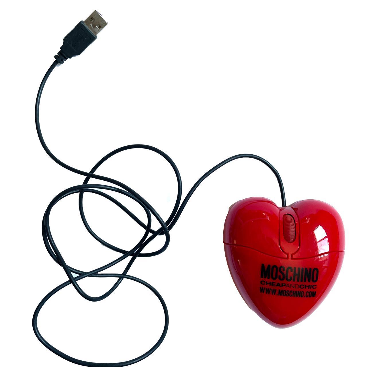 MOSCHINO y2k Mouse Heart shaped, USB... - Depop