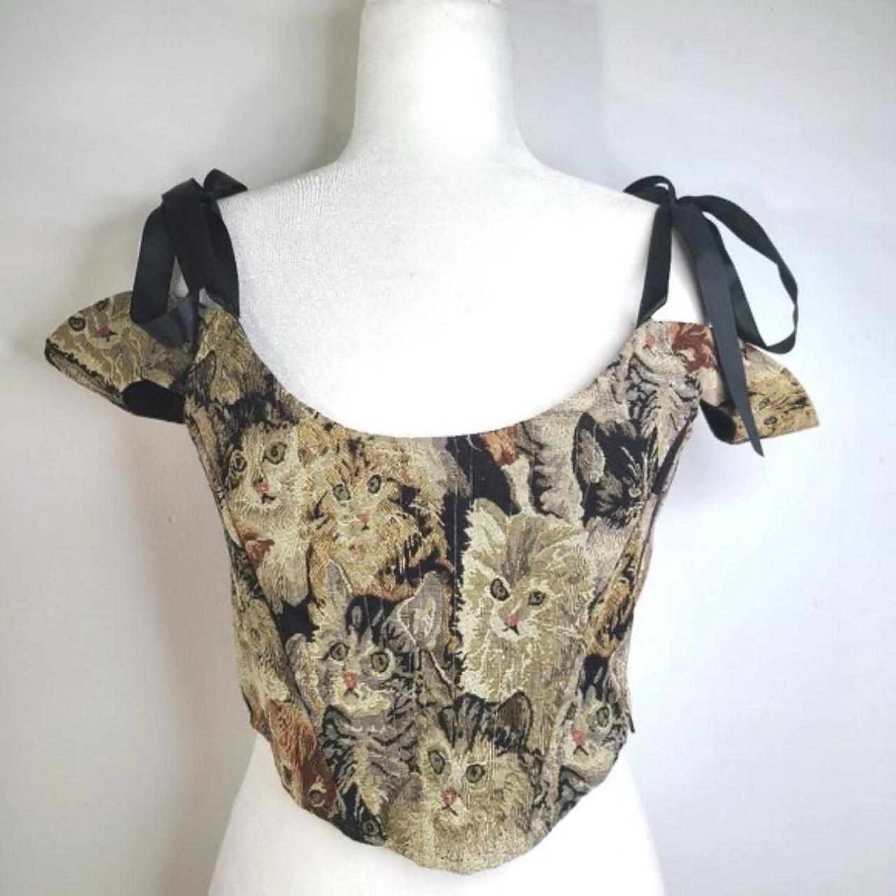 NWOT Dolls Kill Lace Up Cat Corset 🍭 Label is... - Depop