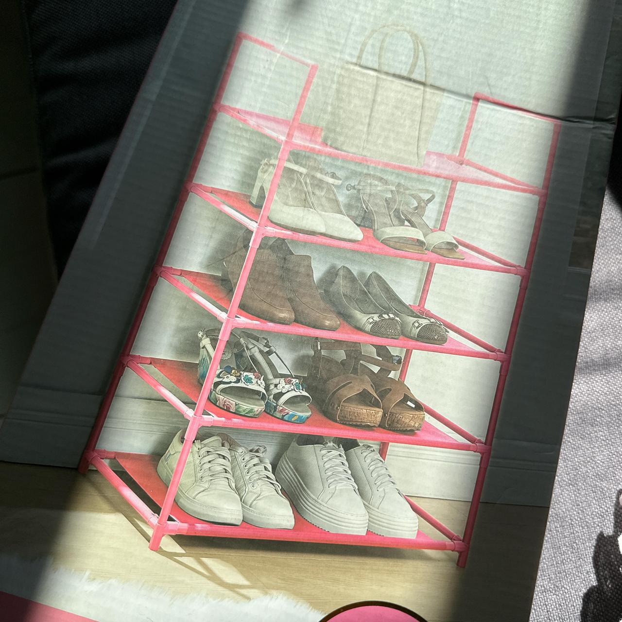 juicy couture shoe rack in hot pink 🍧 5 tiers —... - Depop