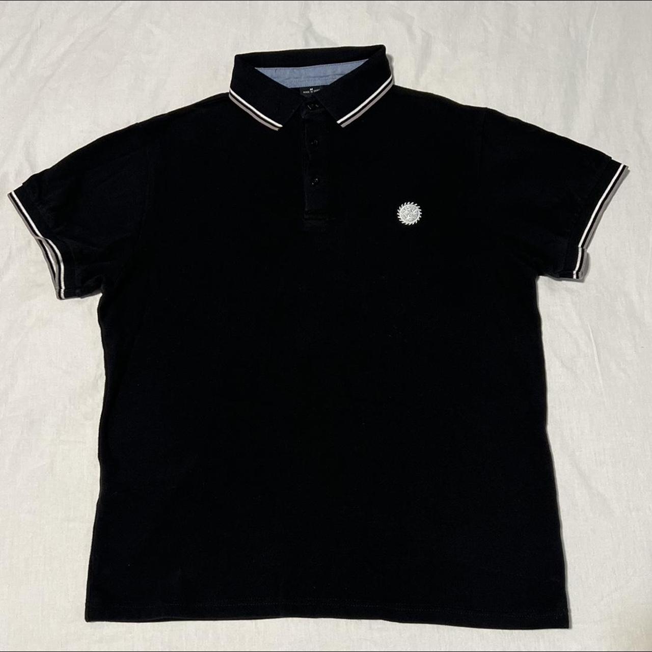 Men's Black and Silver Polo-shirts | Depop
