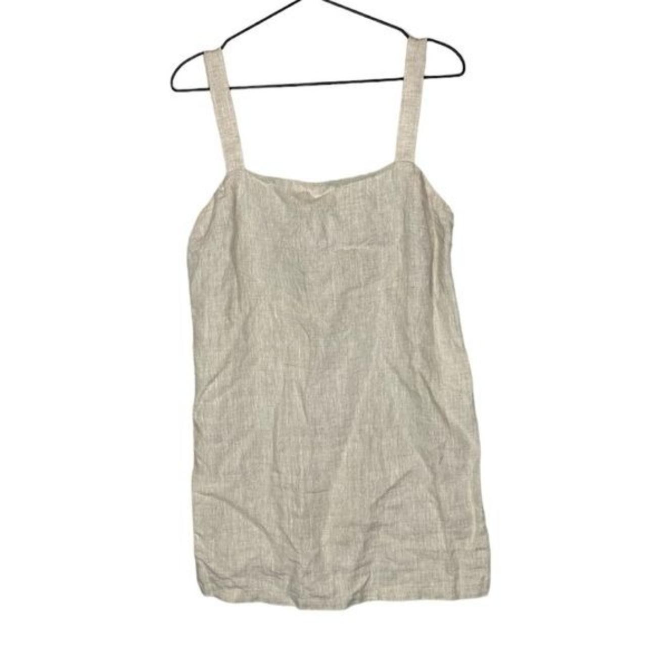 Venroy dress. 100% linen. ivory cream color. thick... - Depop