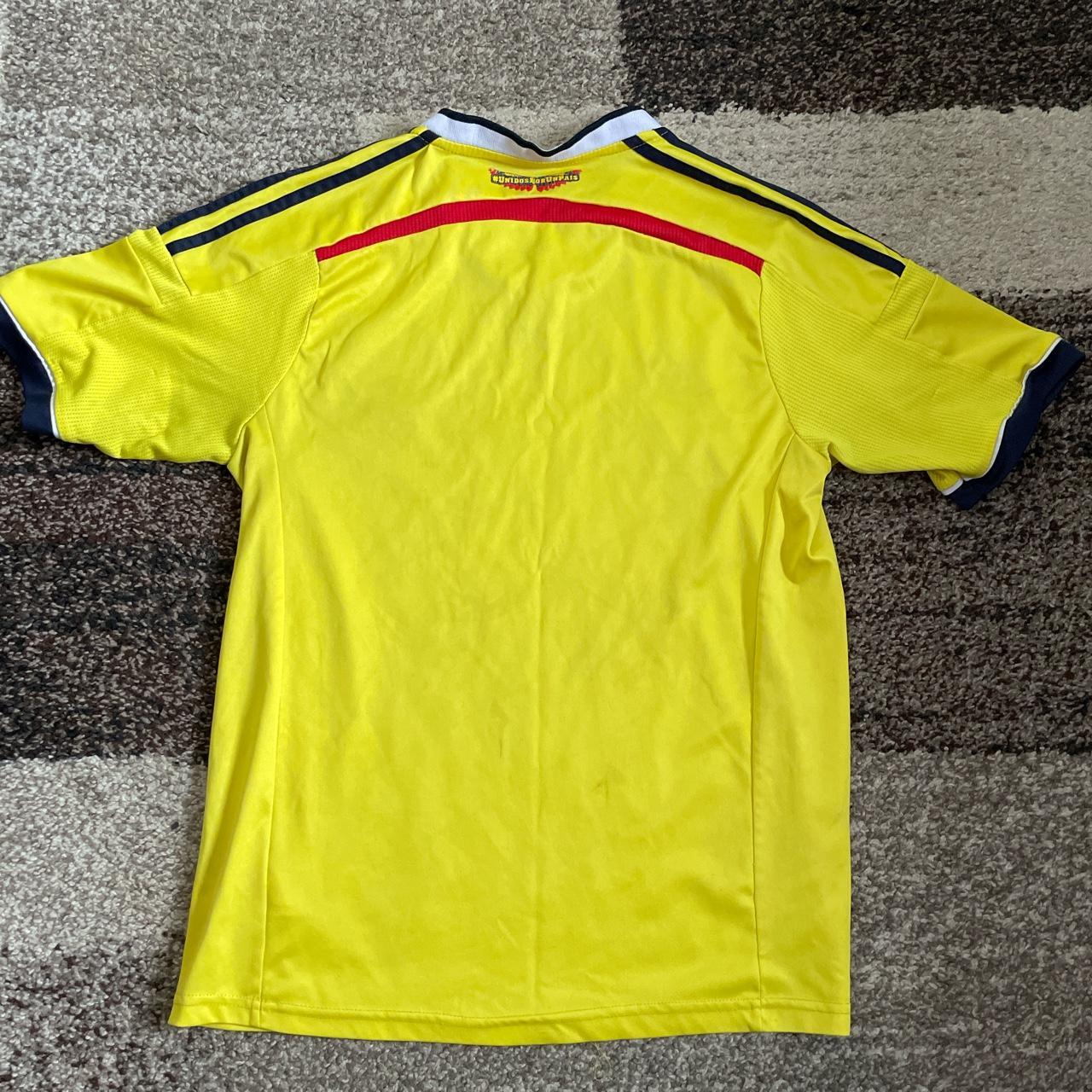 Small yellow Colombia jersey measurements 18” chest... - Depop