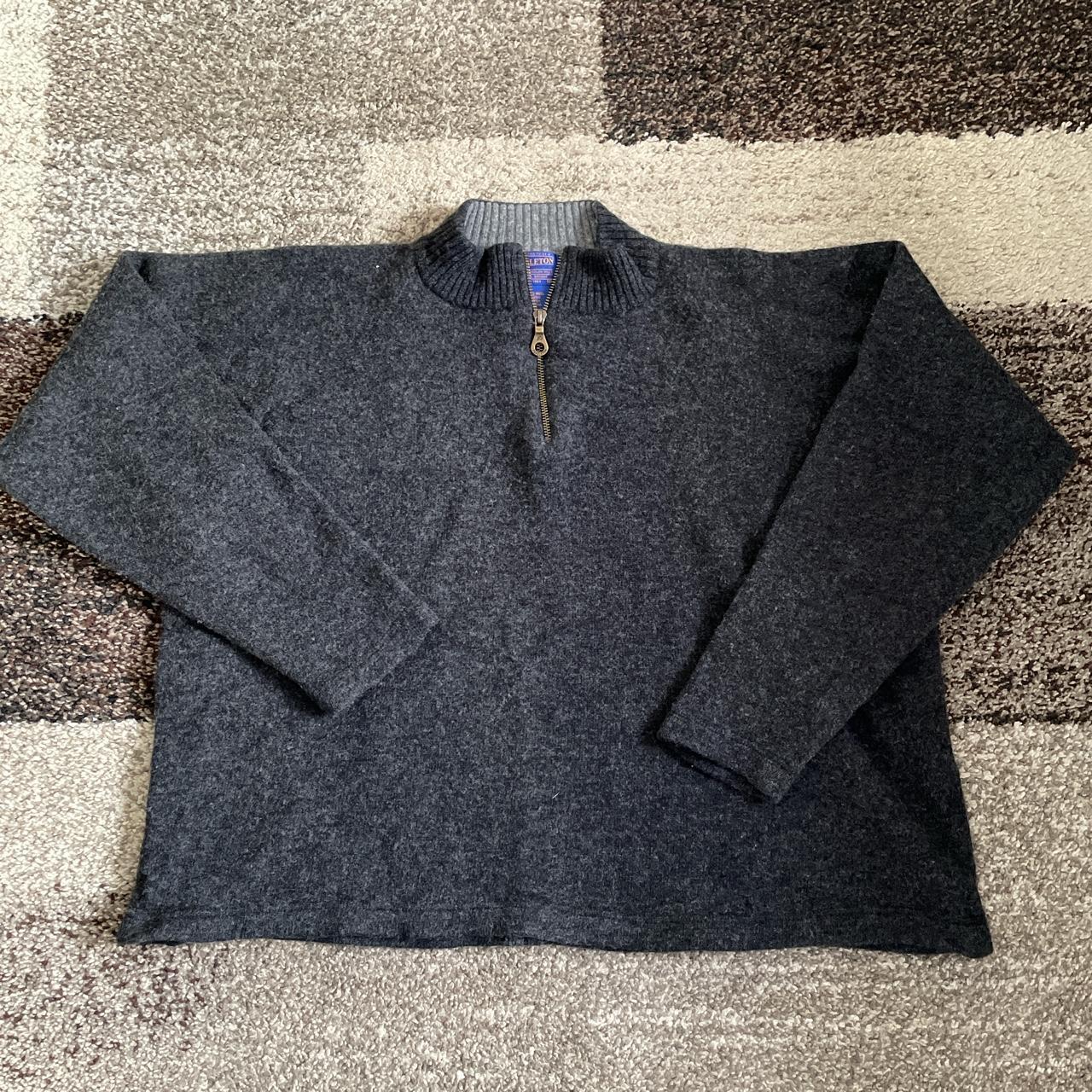 Pendleton wool quarter zip up in good condition. has... - Depop