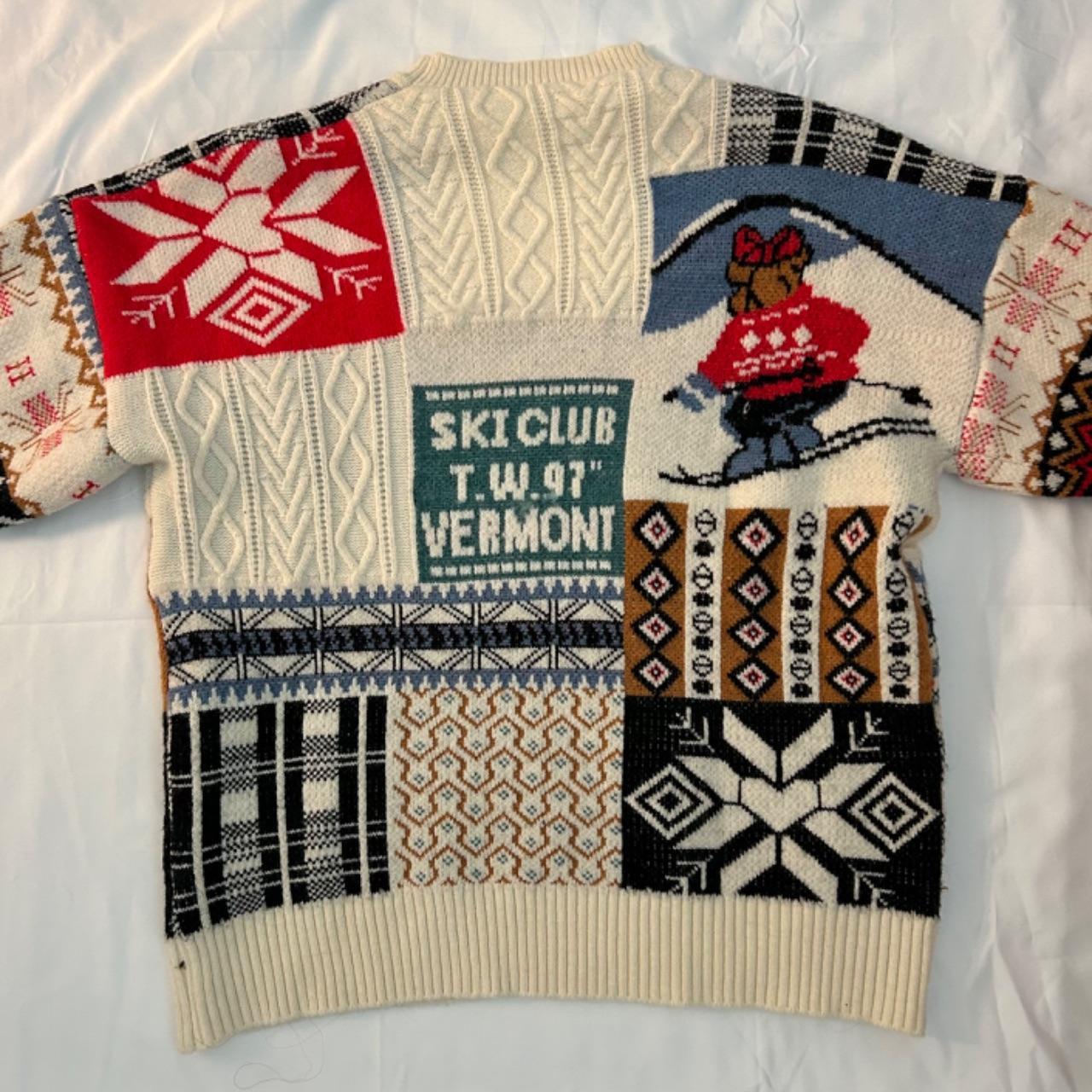 cider "ski club" patchwork sweater 🪩 shipping is... - Depop