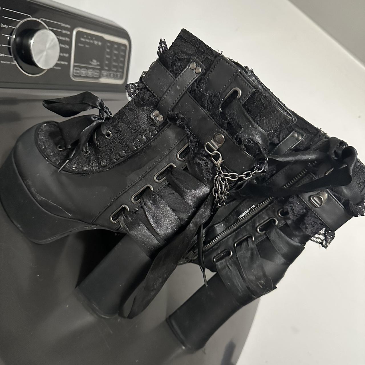 Demonia charade- 110 Worn literally once. Hurt my... - Depop