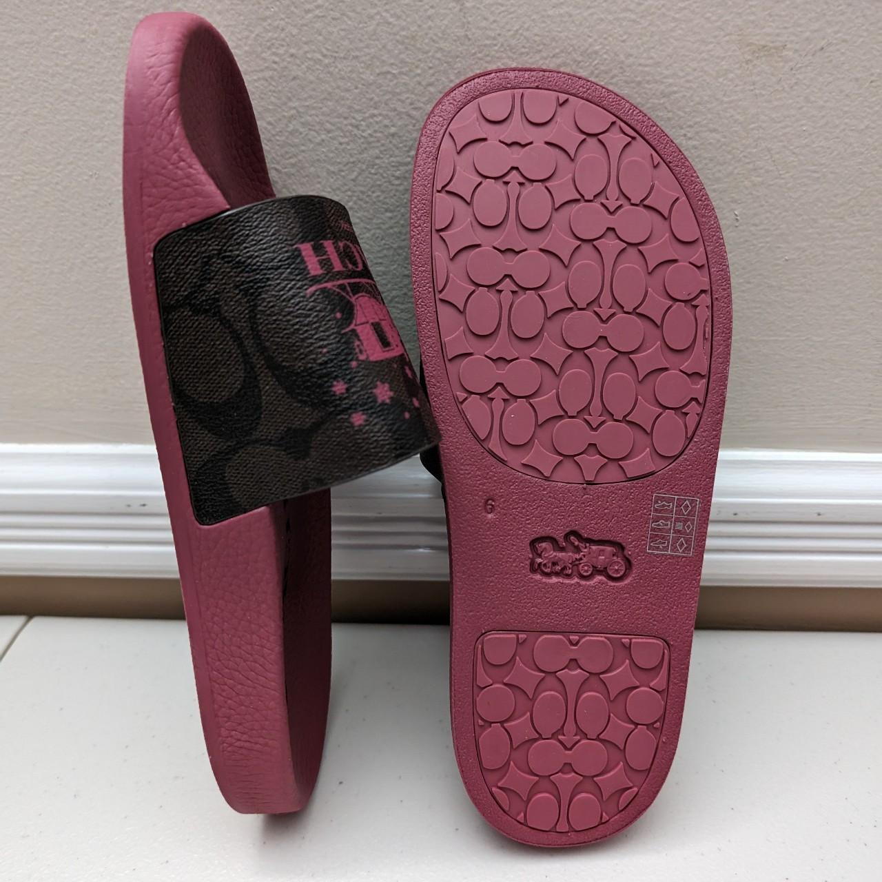 NWT COACH Slides. Signature canvas with horse and... - Depop