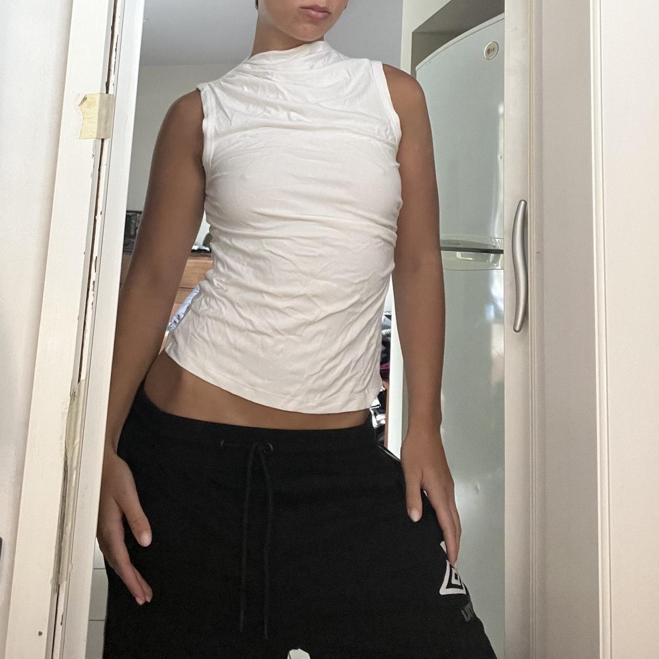 Witchery Ruched high neck singlet Beautiful piece... - Depop