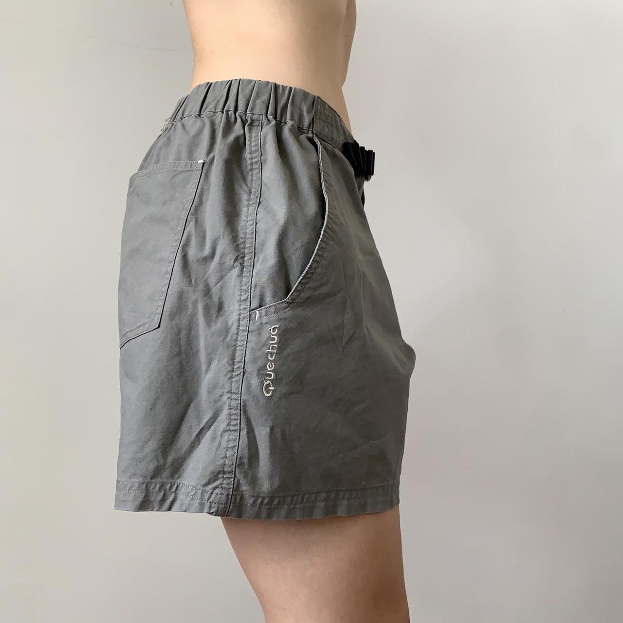 Quechua belted shorts with elasticated waist and... - Depop