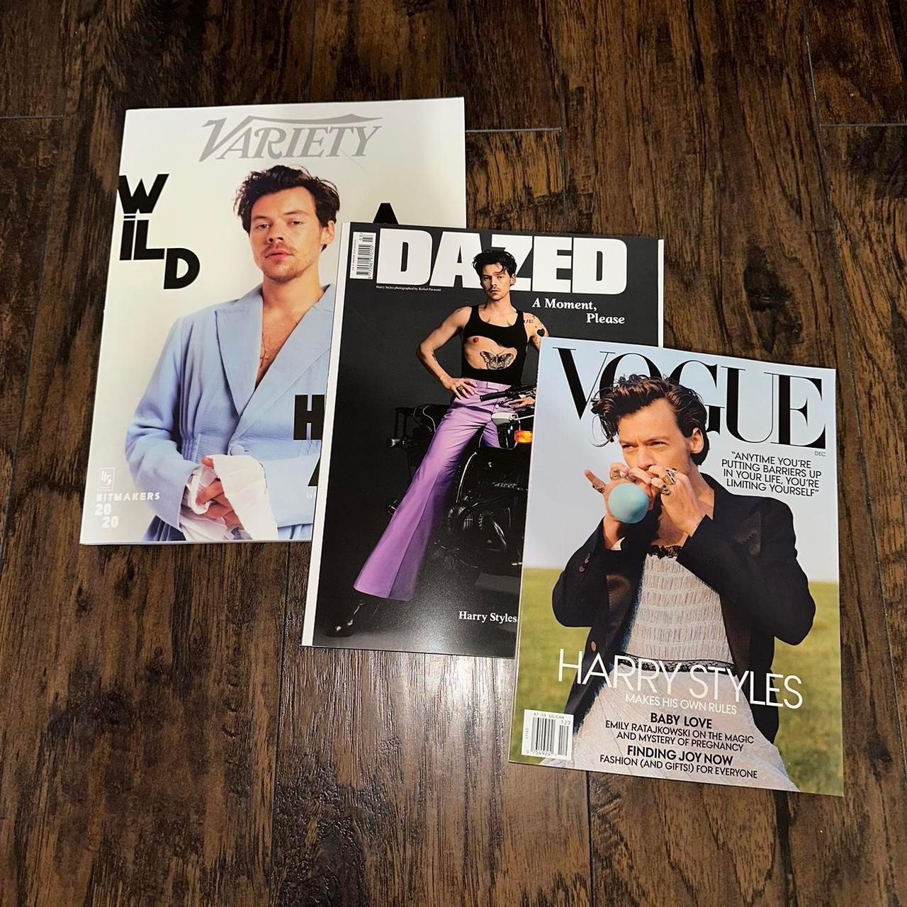 harry styles variety, dazed magazines - VOGUE AND... - Depop