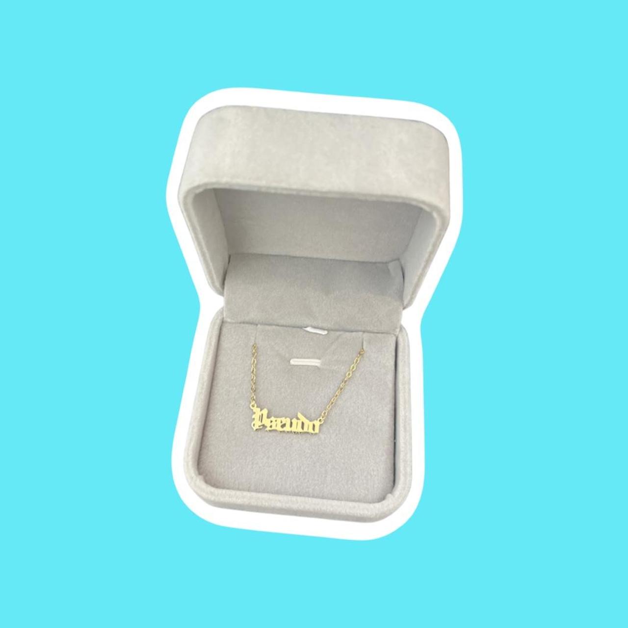 Pseudorich necklace 14k Gold Plated Silver... - Depop