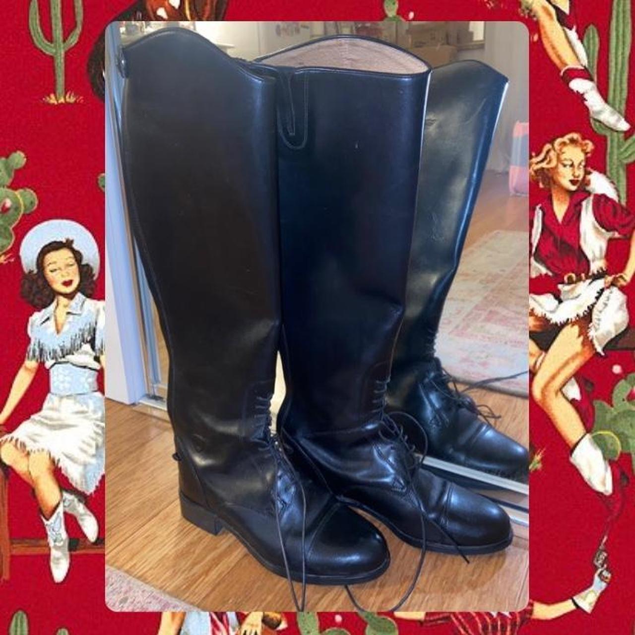 Ariat Black Knee High Boots 🐎 Heritage Contour II... - Depop