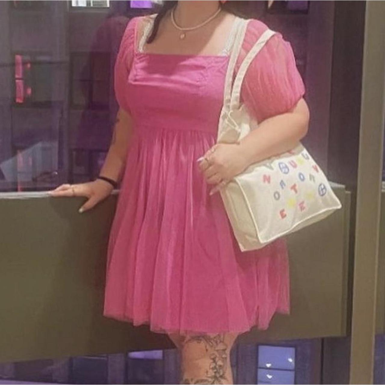 Pink poofy princess dress wore to HSLOT!! Fits an... - Depop