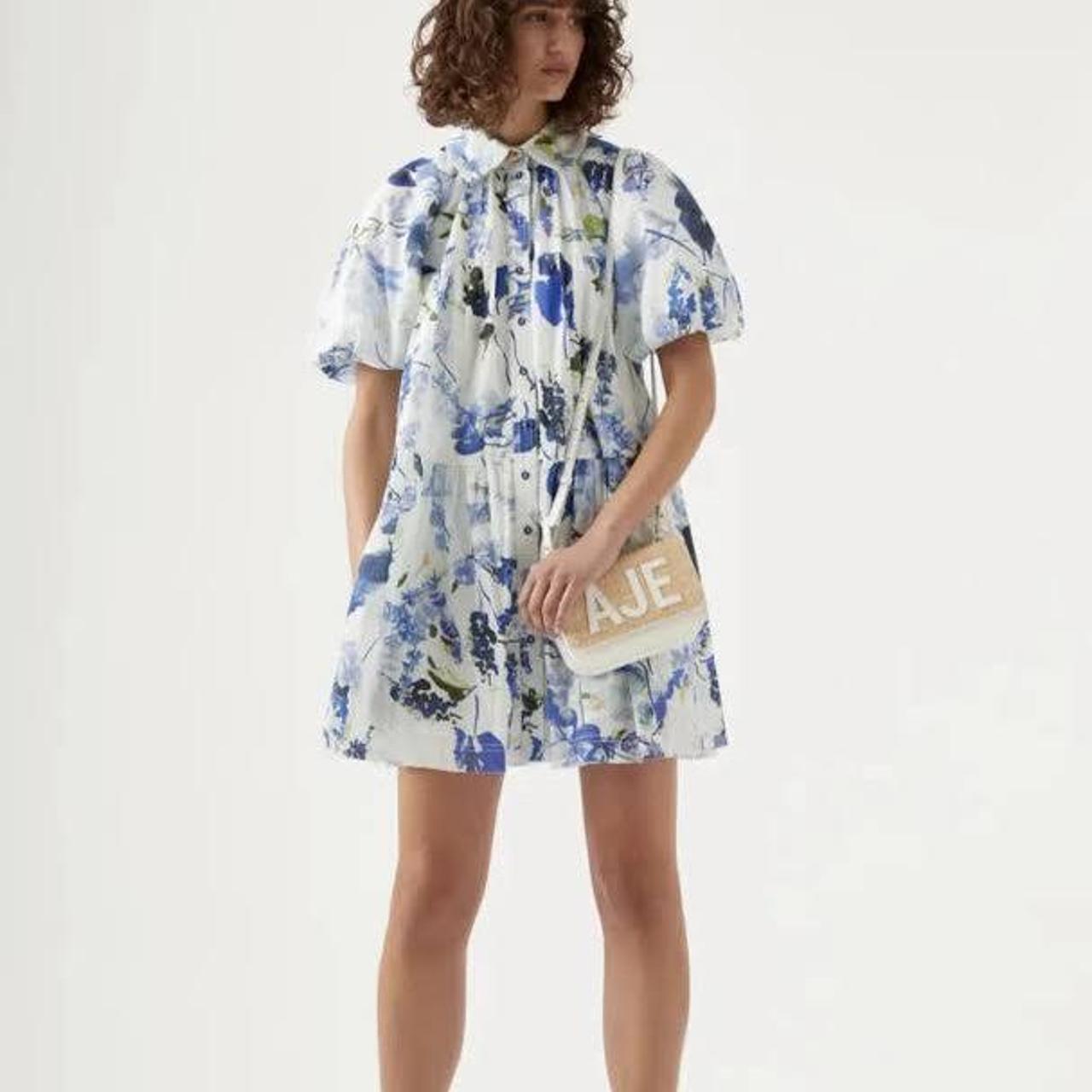 AJE smock dress Size 6 can fit an 8 Happy to... - Depop