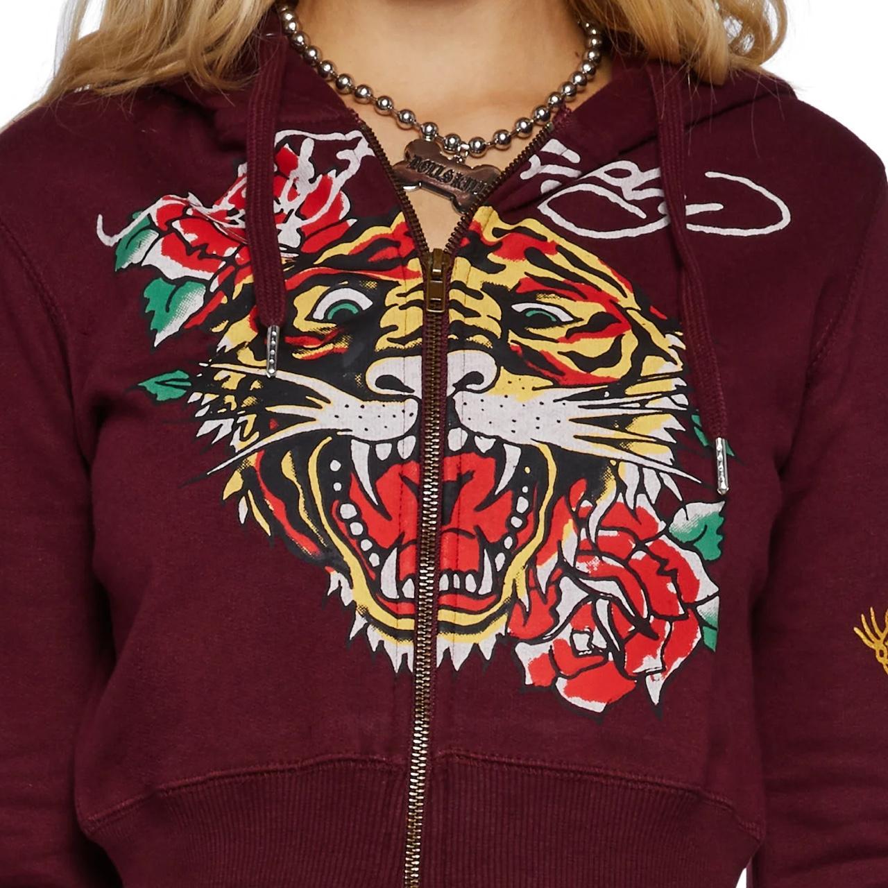 Brand New Ed Hardy Retro Tiger Hoodie from Dolls... - Depop